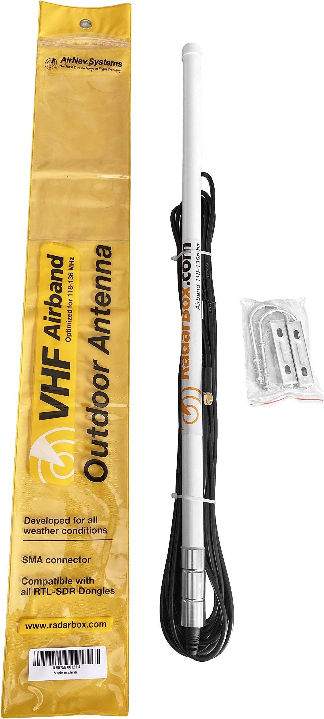 AirNav RadarBox Airband VHF Antenne extérieure 118-136 MHz avec ...