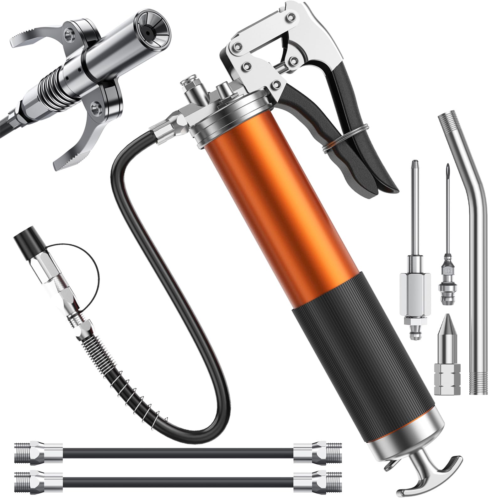 Amazon.com: Fantictas Grease Gun Kit, 8000 PSI Leak-Proof Pistol Grip ...