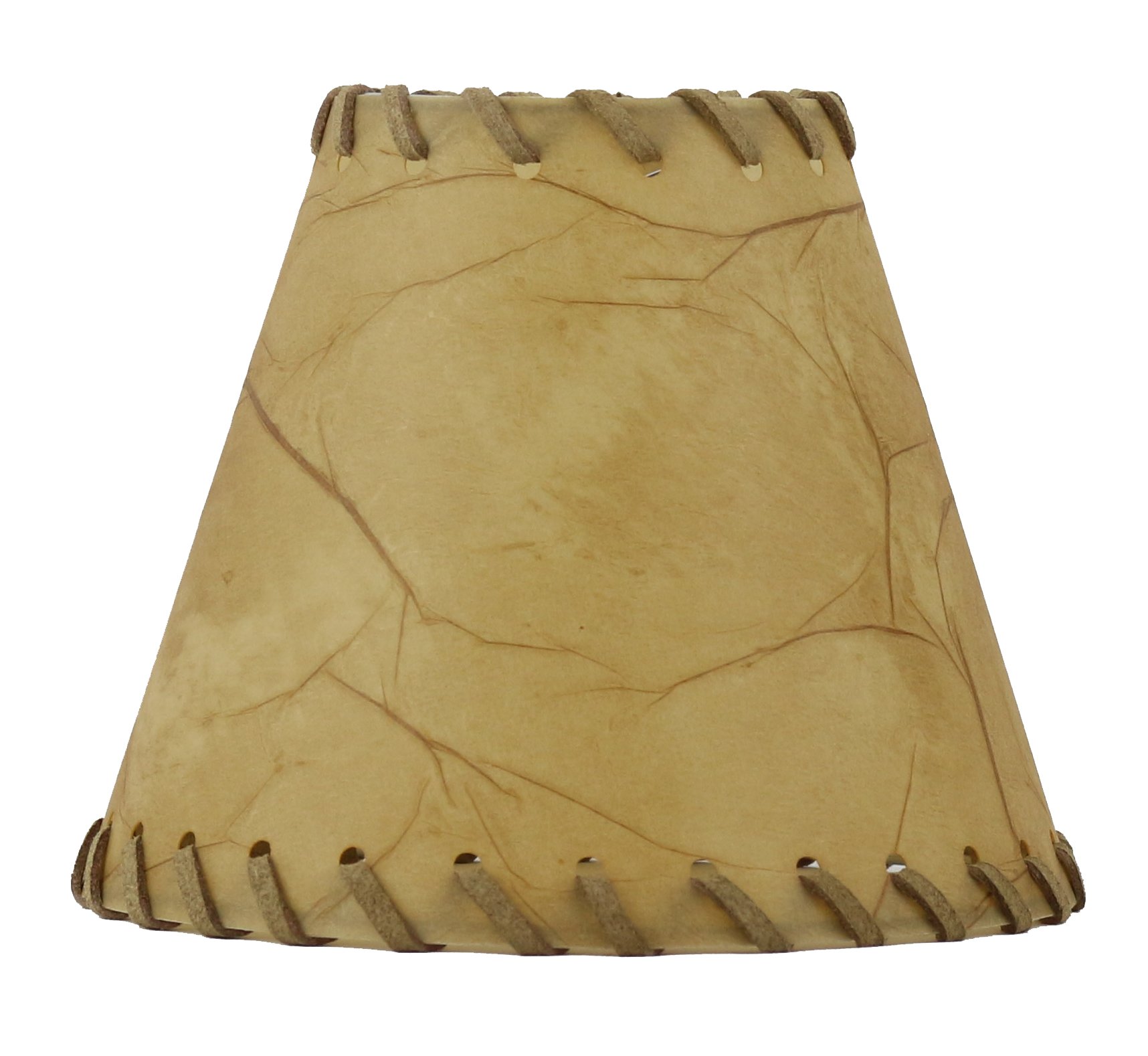 Urbanest Chandelier Lamp Shades 6-inch, Hardback, Faux Leather, Laced ...