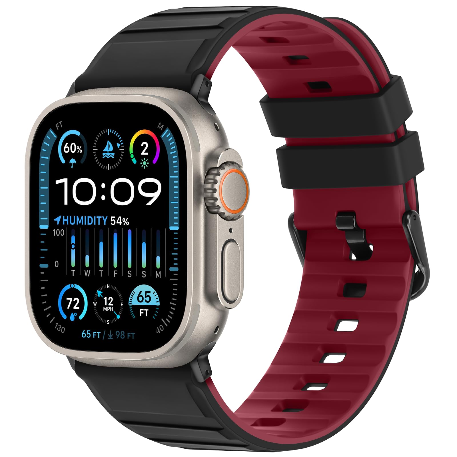 Amazon.com: Tasikar Bands Compatible with Apple Watch Band 49mm 46mm ...