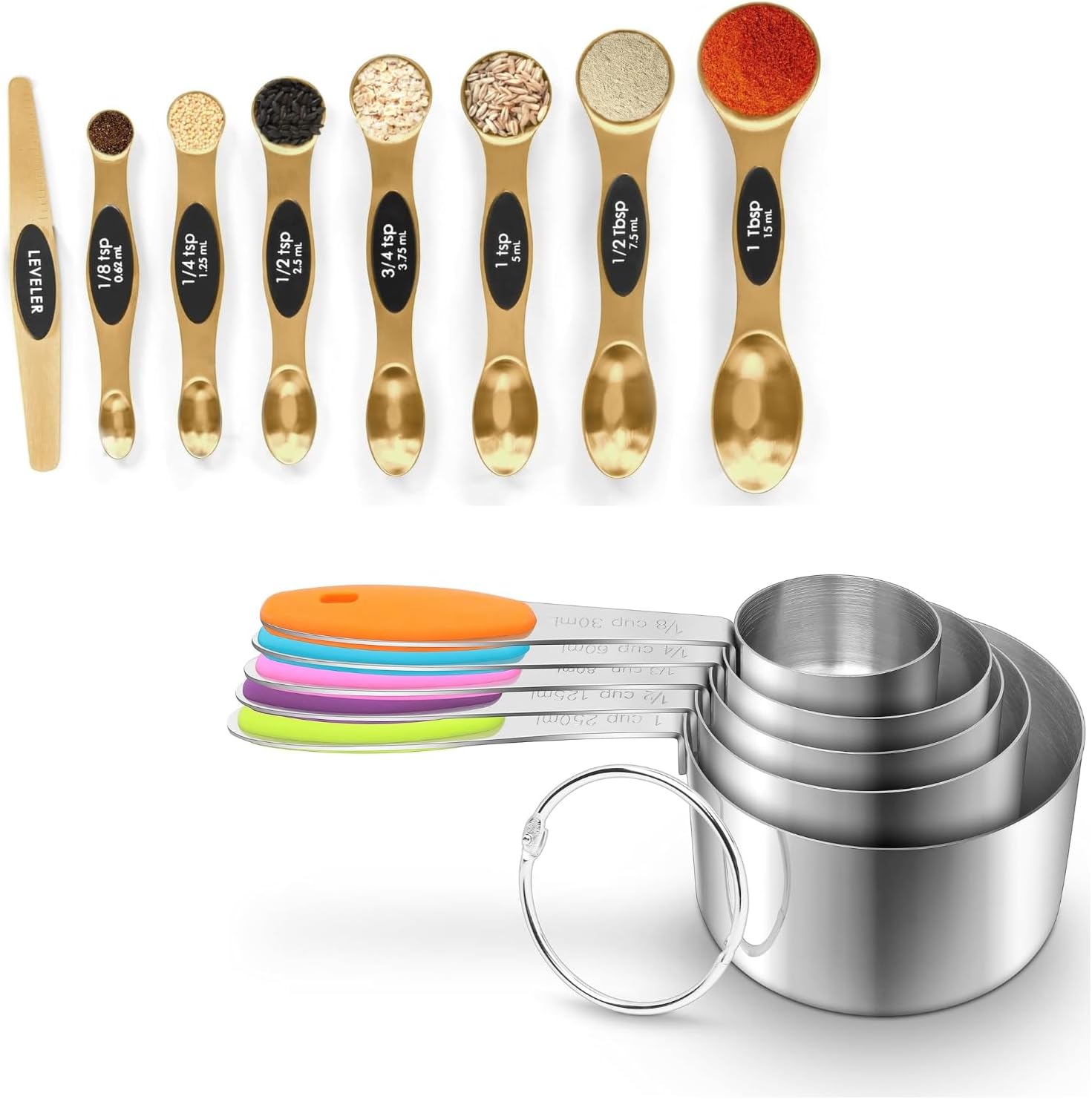 Amazon.com: Stackable Metal Tablespoon Measure Spoon for Baking ...