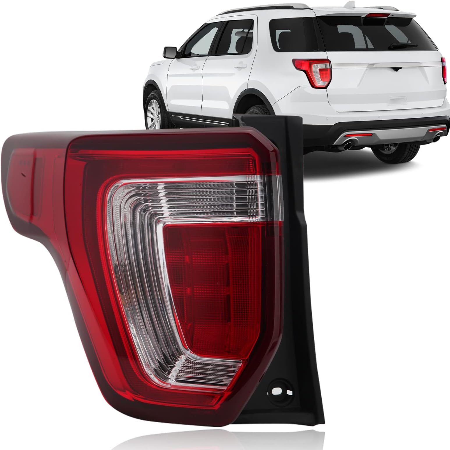 Amazon.com: MZORANGE Tail Light Rear Brake Lamp For Ford Explorer 2016 ...