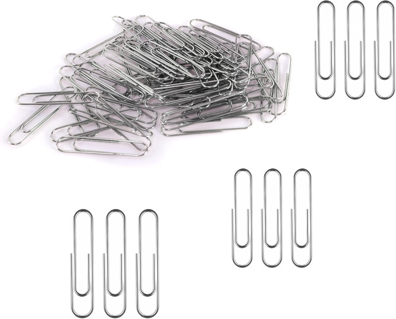 COSHEHKG 700Pcs Trombones 50mm，Trombones de Grande Taille Pinces ...