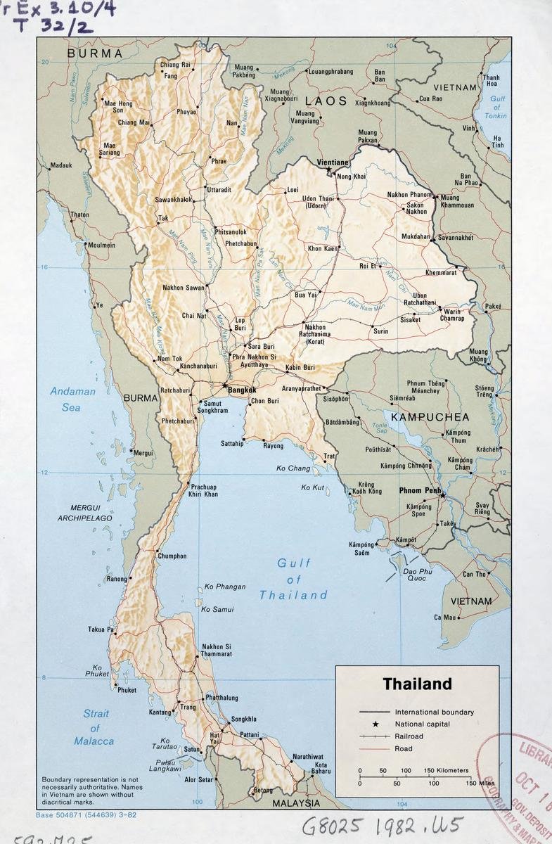 Detailed Thailand Map