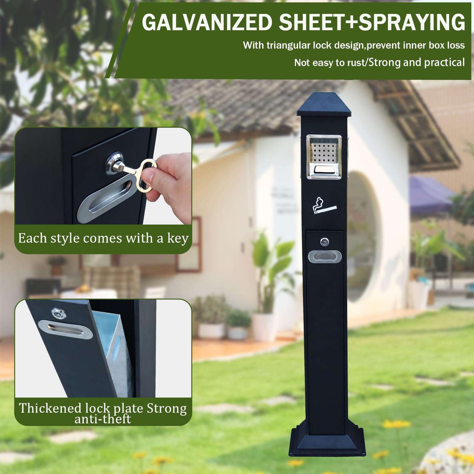 Snapklik.com : Commercial Cigarette Butt Disposal Outdoor, Standing ...