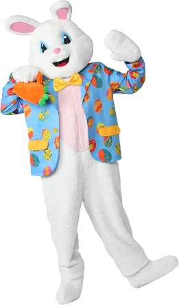 Amazon.com: Boveco Easter Bunny Costume Unisex Onesie Suit Rabbit ...