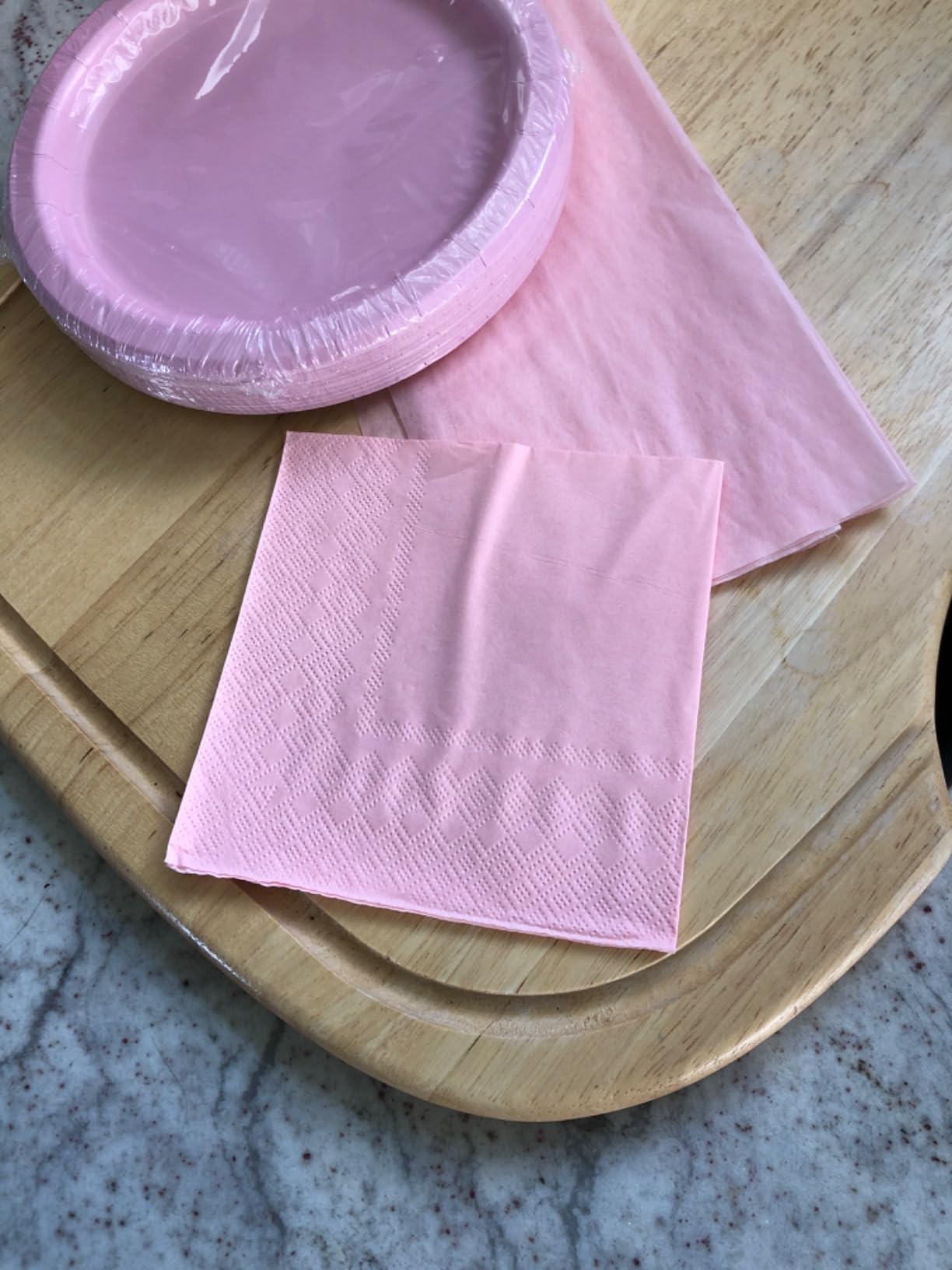 Amazon.com: 50 Pcs 3-ply Light Pink Napkins Disposable Pink Cocktail ...