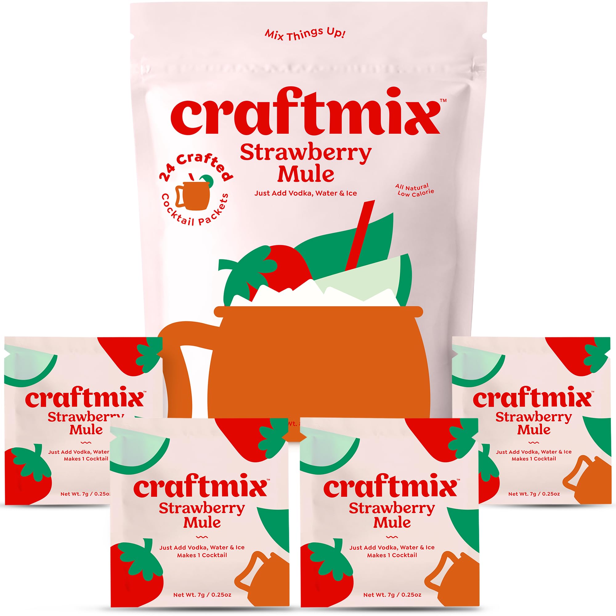 Snapklik.com : Craftmix Strawberry Mule, Makes 24 Drinks, Skinny ...