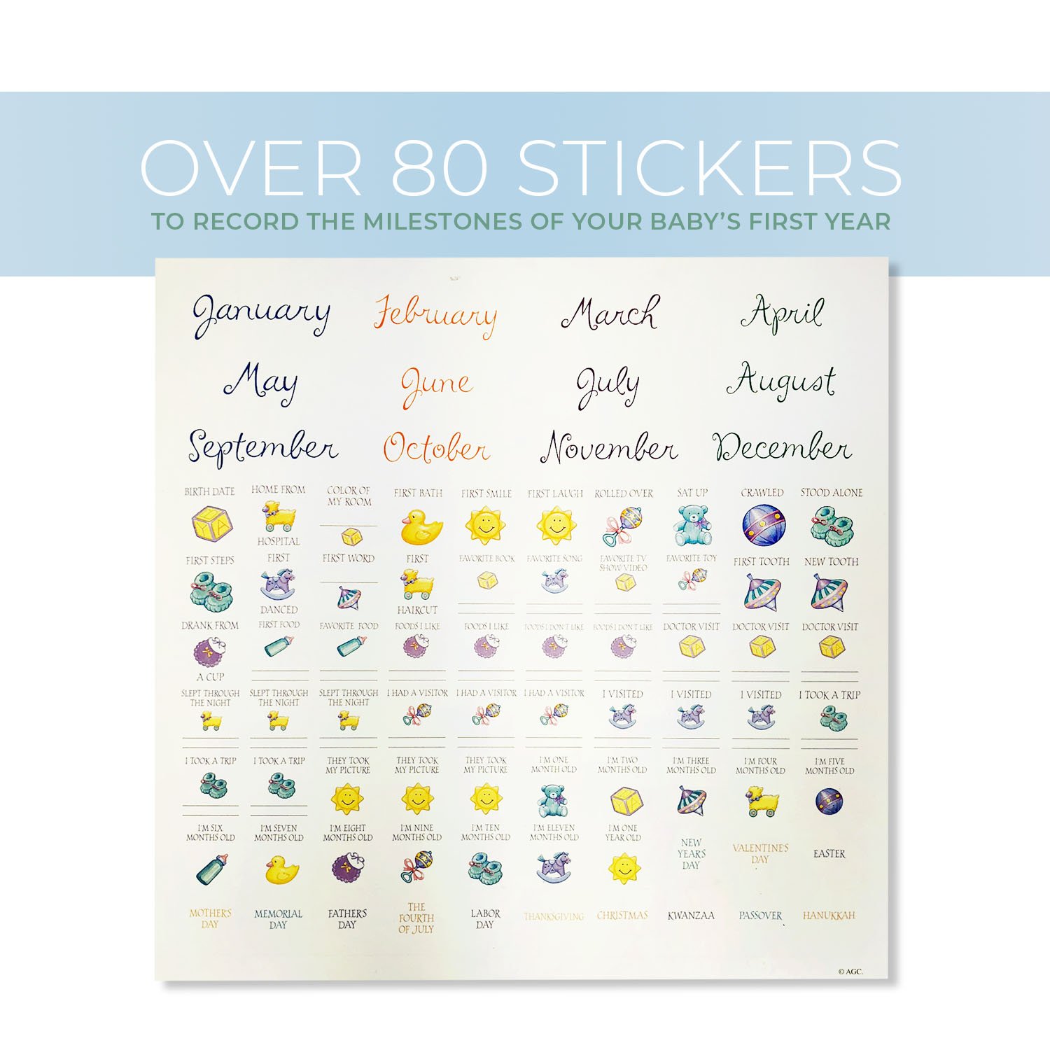 NWOT Nat amp Jules First Year Calendar Baby - lktech.vn