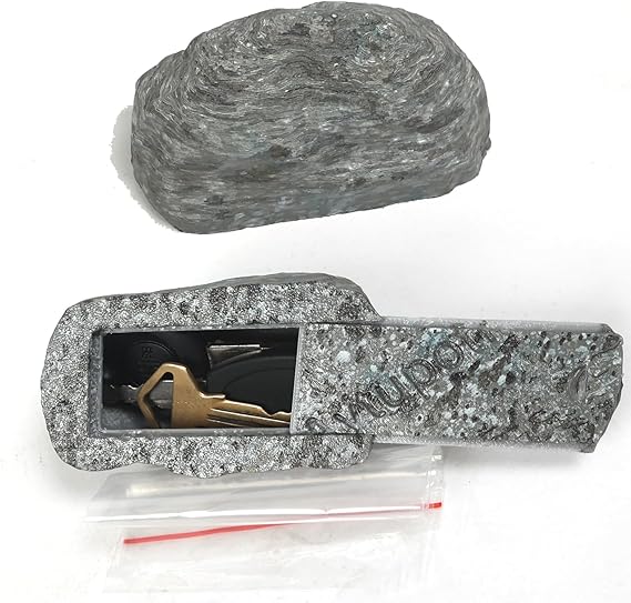 Spare Key Hider Rock - Hide a Key Outside in a Real-Looking Stone, Key ...