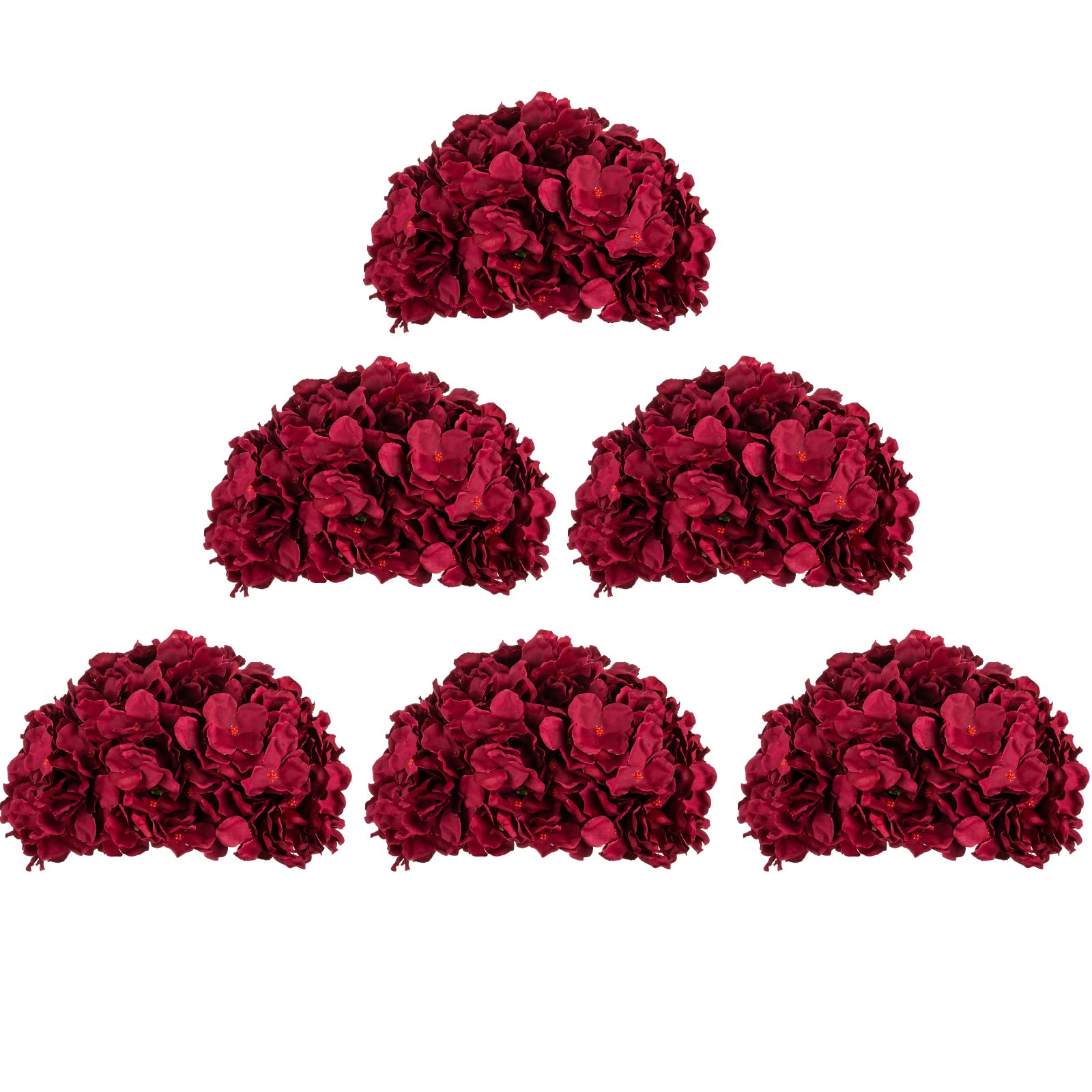 Amazon.com: BLOSMON Hydrangea Artificial Flowers Ball Centerpieces 6 ...