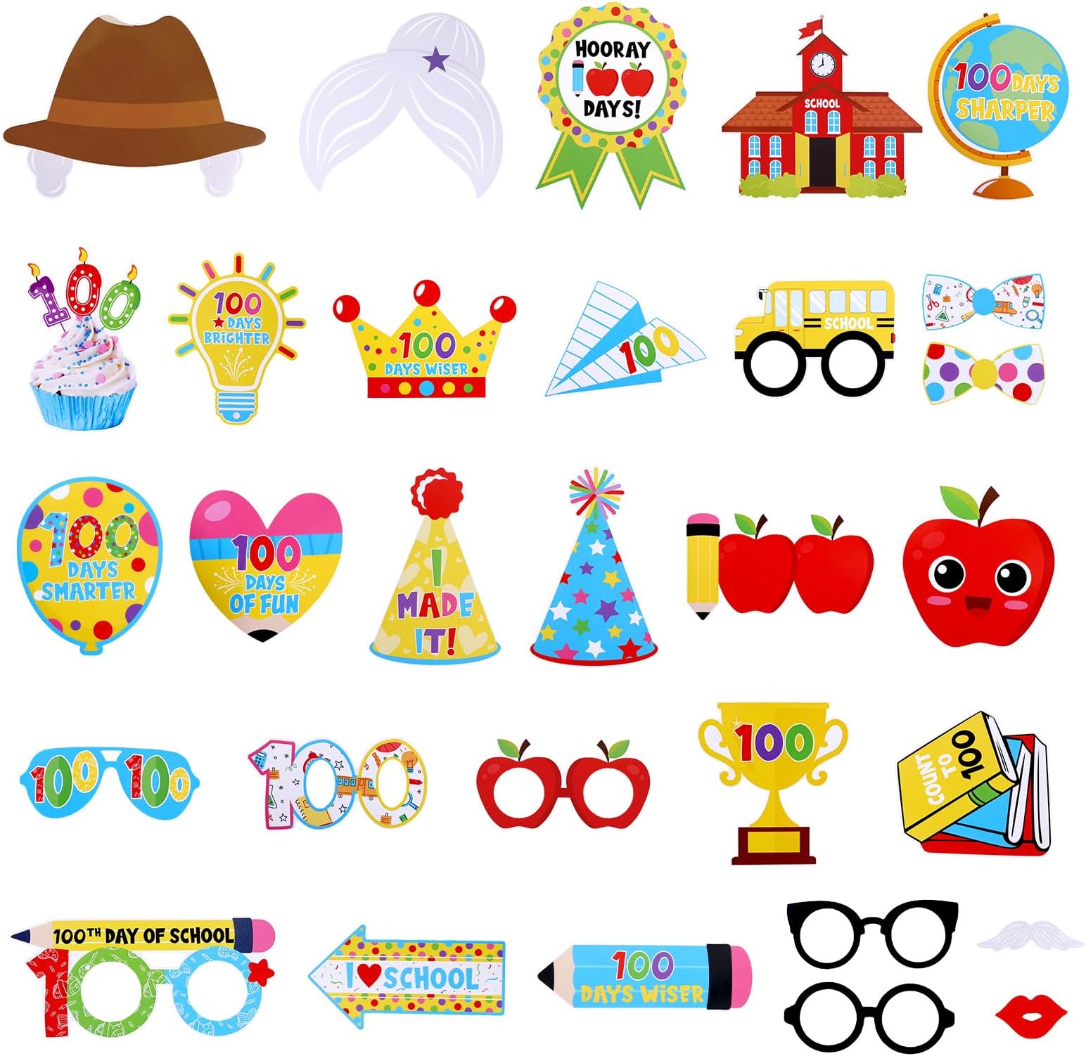 Amazon.com: SWYOUN 30PCS 90s Throwback 1990s Party Theme Photo Booth ...