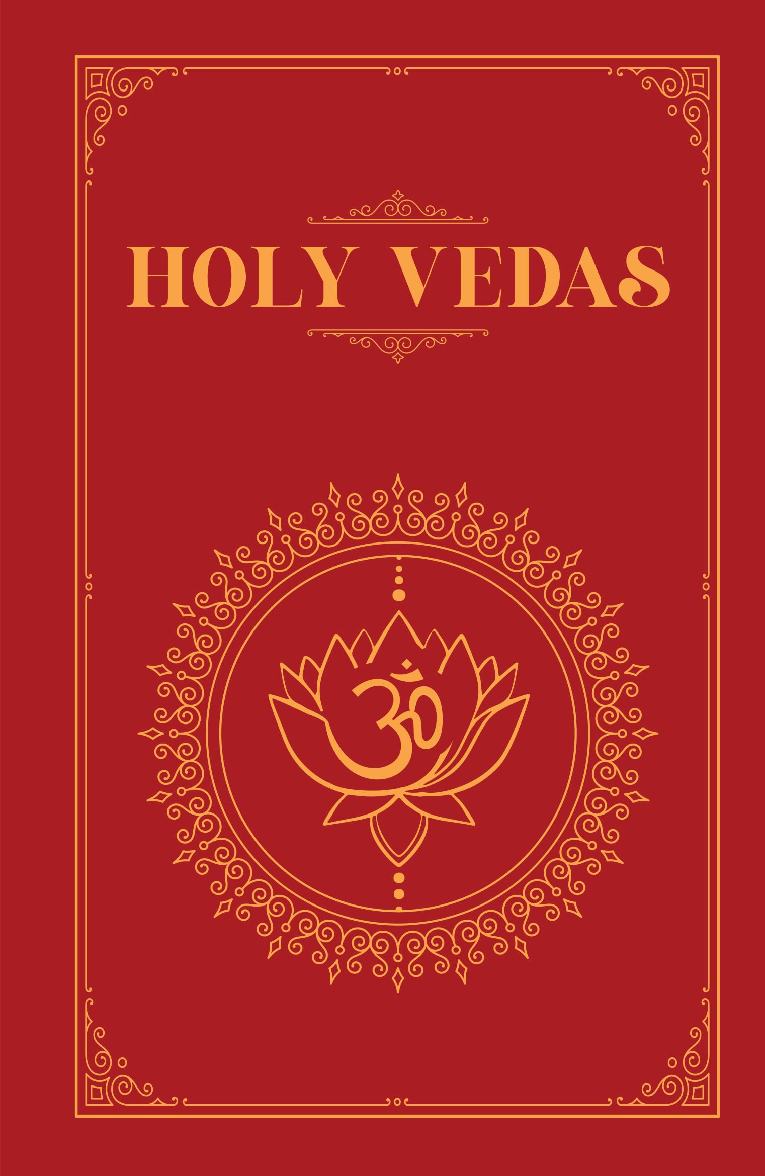 Hindu Vedas Book The Golden Book Of The Holy Vedas | Exotic India Art