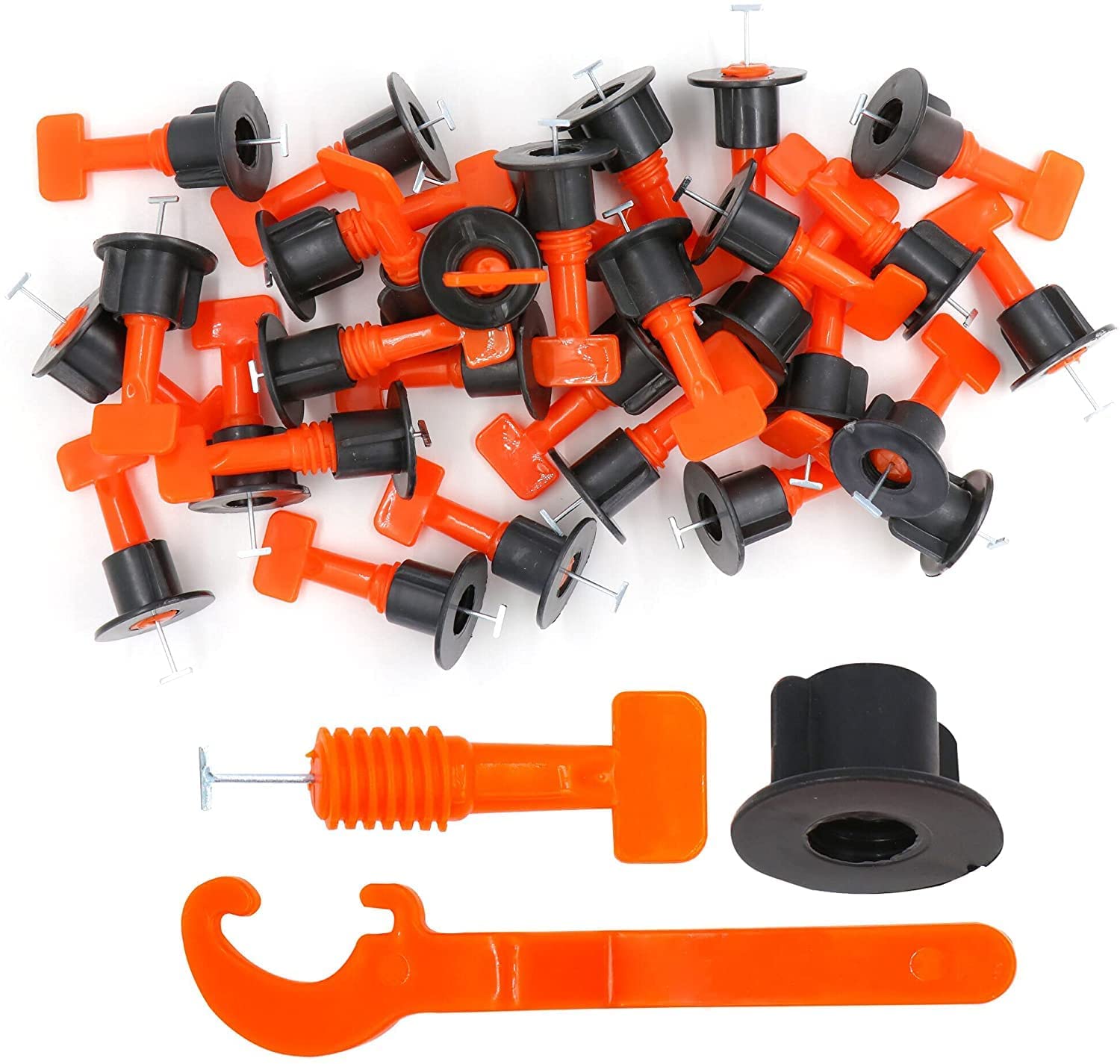 CATSON 50 PCS Tile Leveling System Kit Tile Leveling Clip for Floor ...