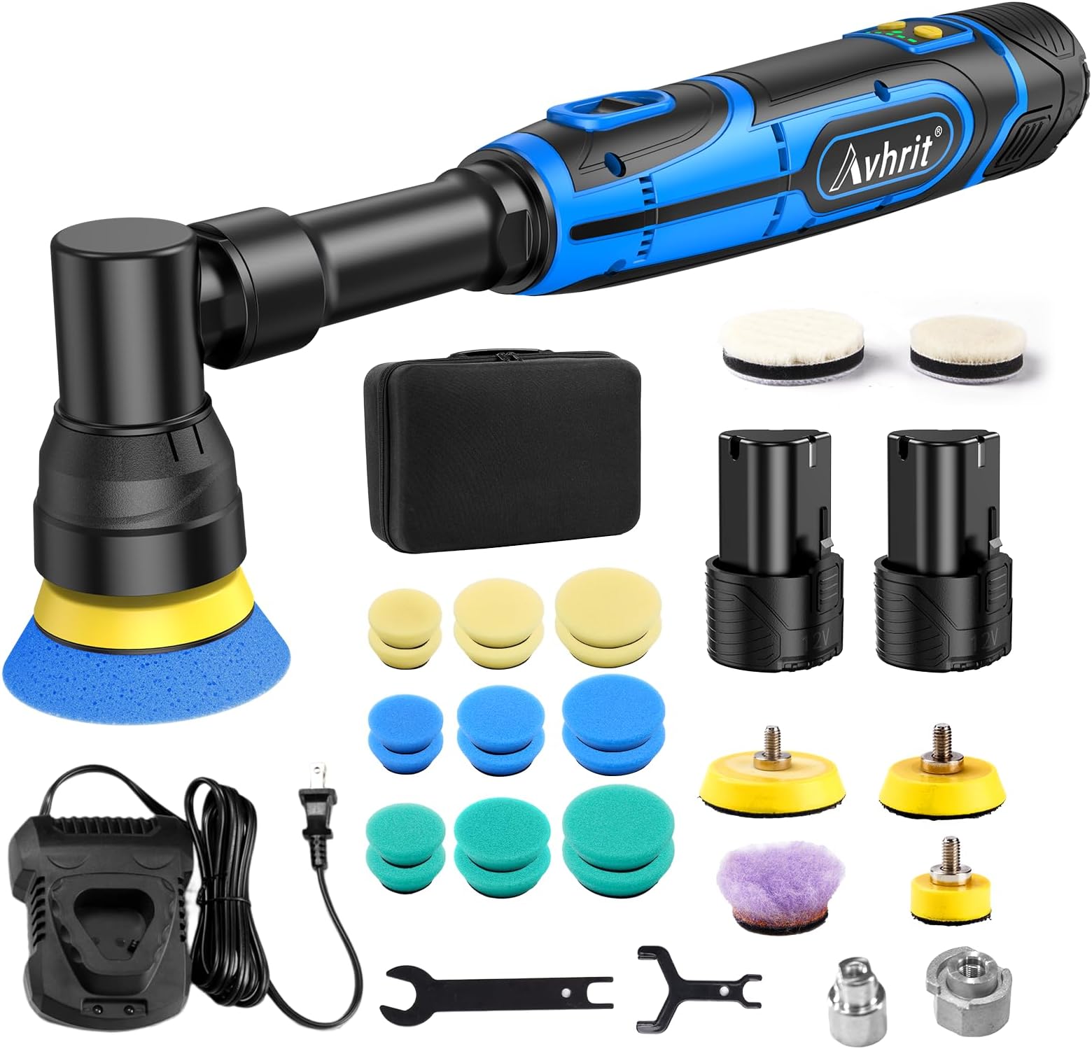 Cordless Mini Polisher, SPTA 12V Cordless Polisher for Detailed ...