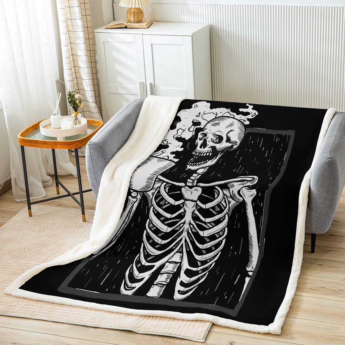 Skeleton Watching Tv