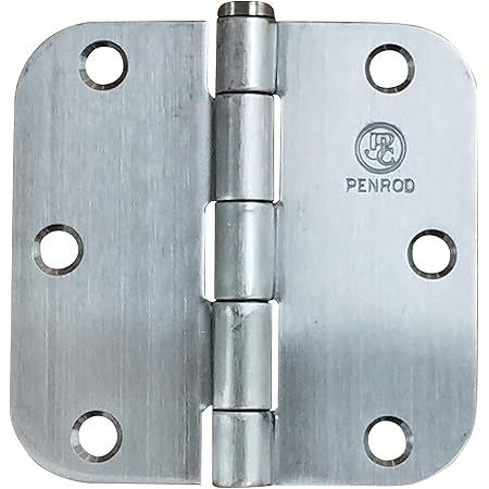 Penrod Interior Door Hinges, Satin Nickel, 3.5 Inch with 5/8 Inch ...