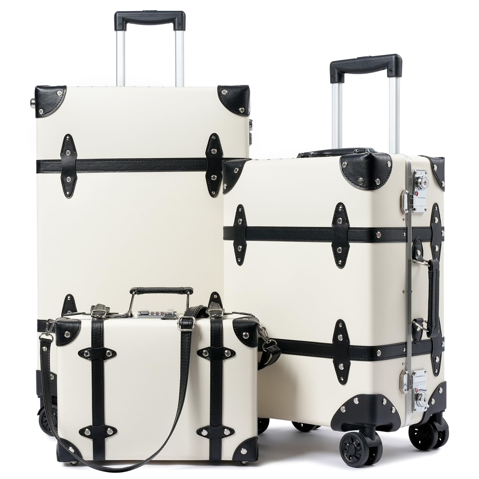 Amazon.com | universal trotter Luxury Vintage Style Luggage Set with ...