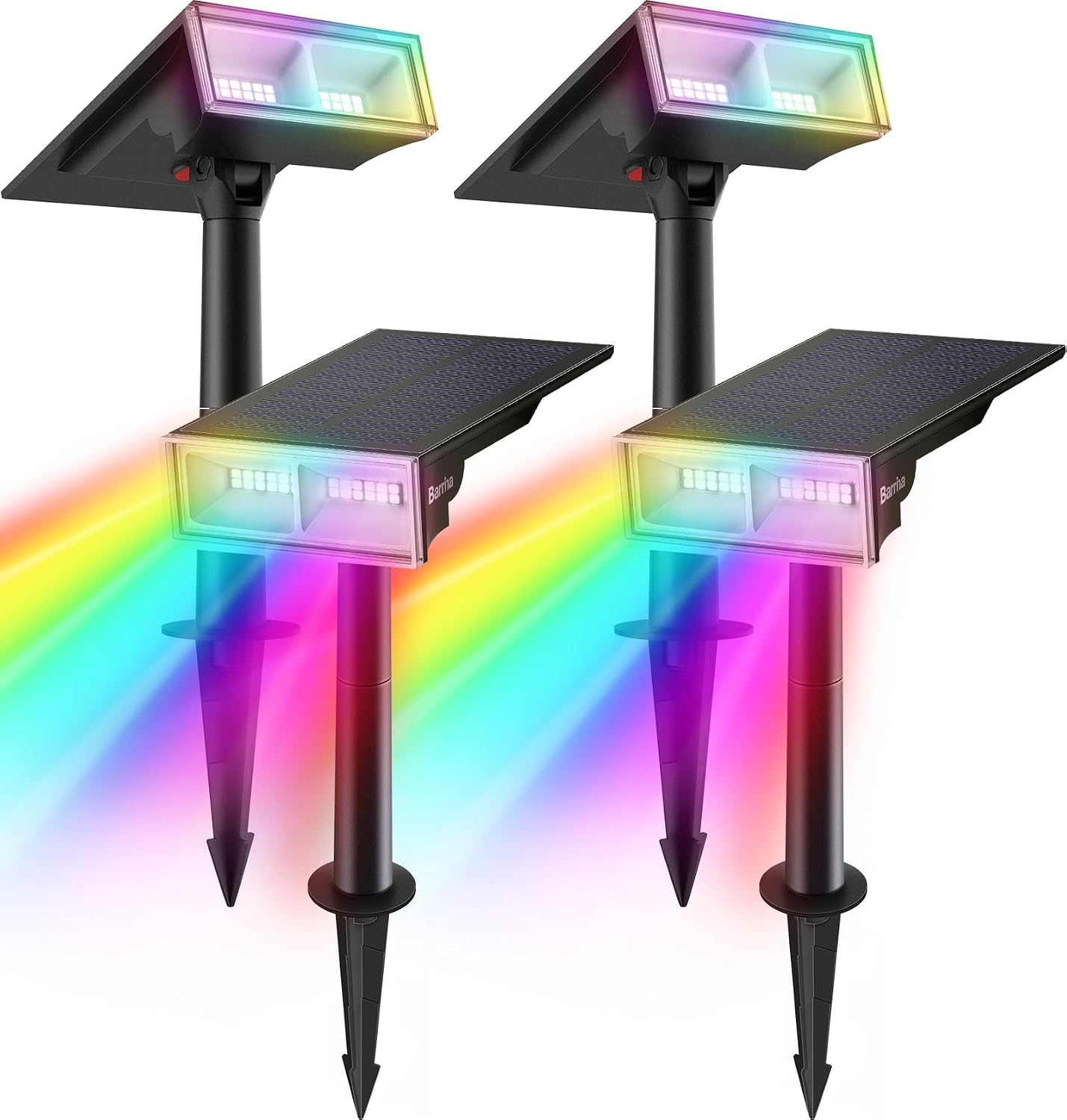 Barrina Solar-Spot-Lichter für den Außenbereich, 24 LEDs, RGB ...