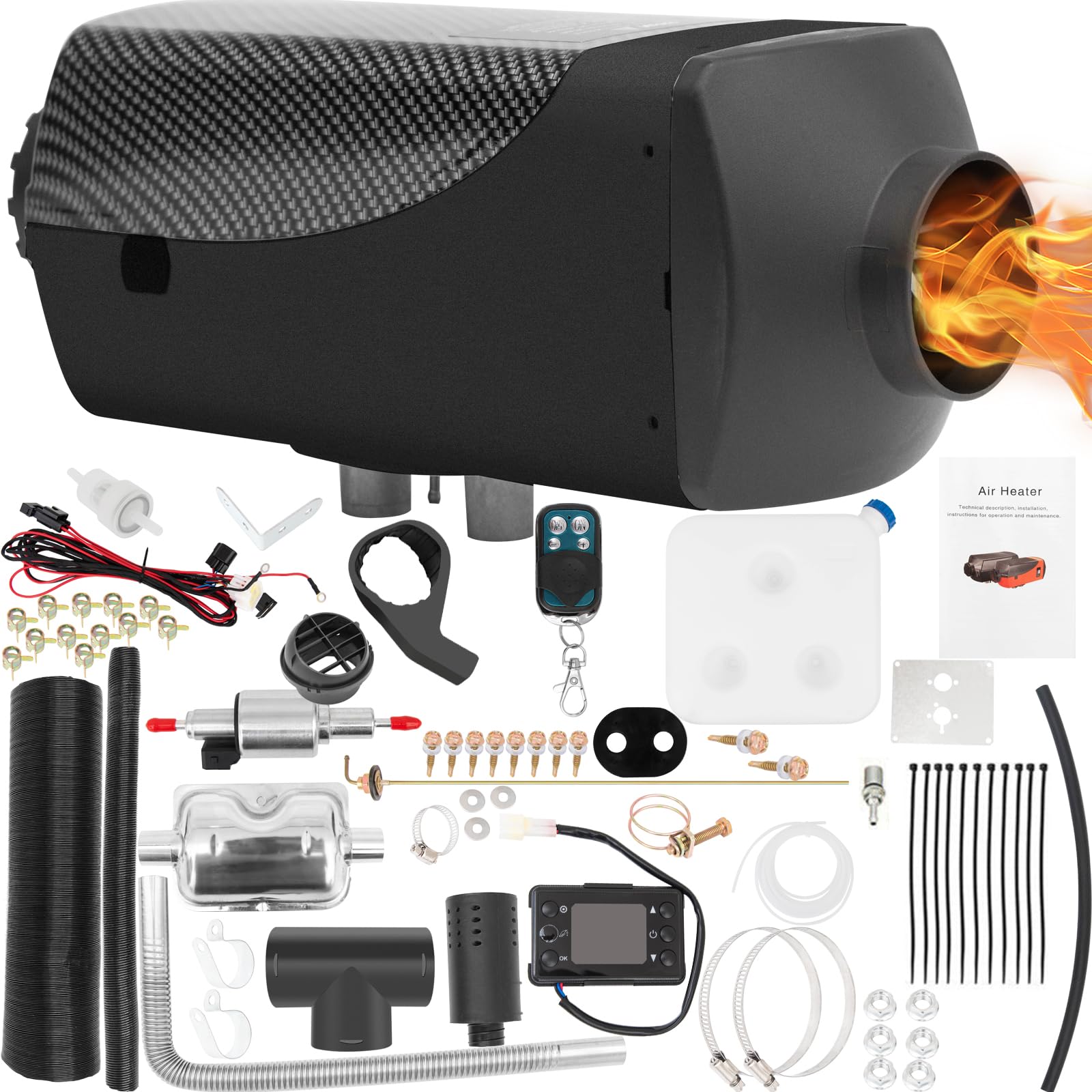 Snapklik.com : PRIJESSE Diesel Heater All-in-One, 5KW 12V Diesel Air ...