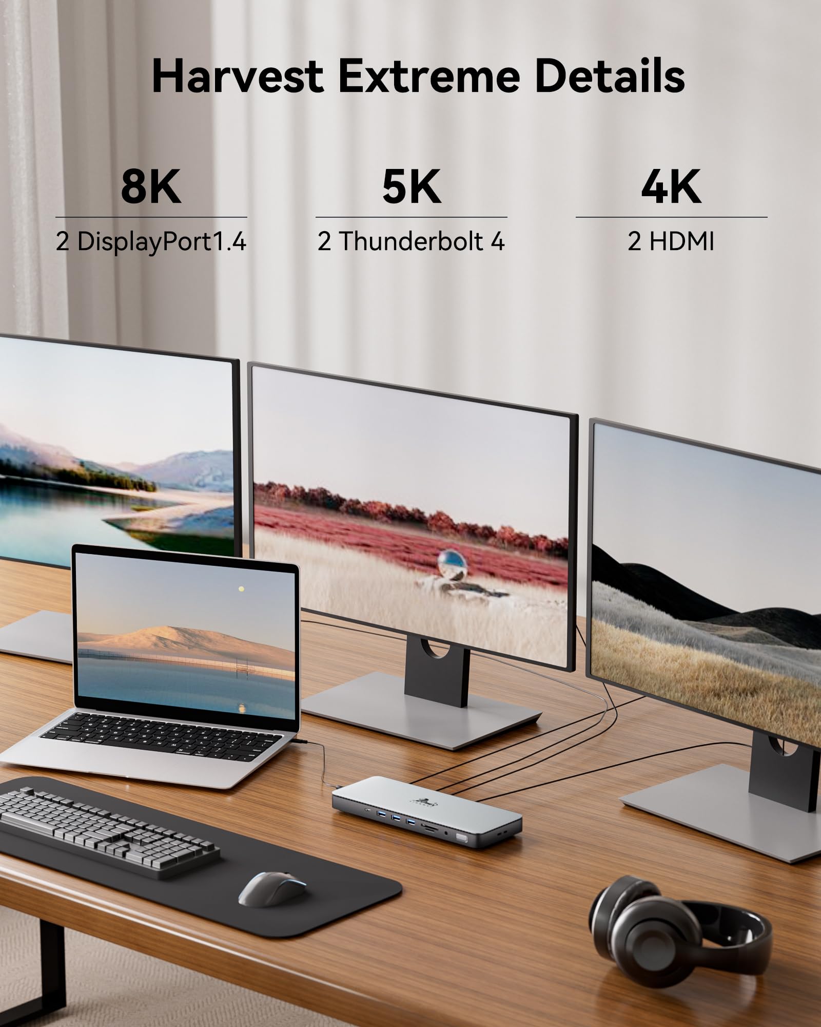 Snapklik.com : Thunderbolt 4 Dock 16 Ports - 96W Charging, 8K Displays ...