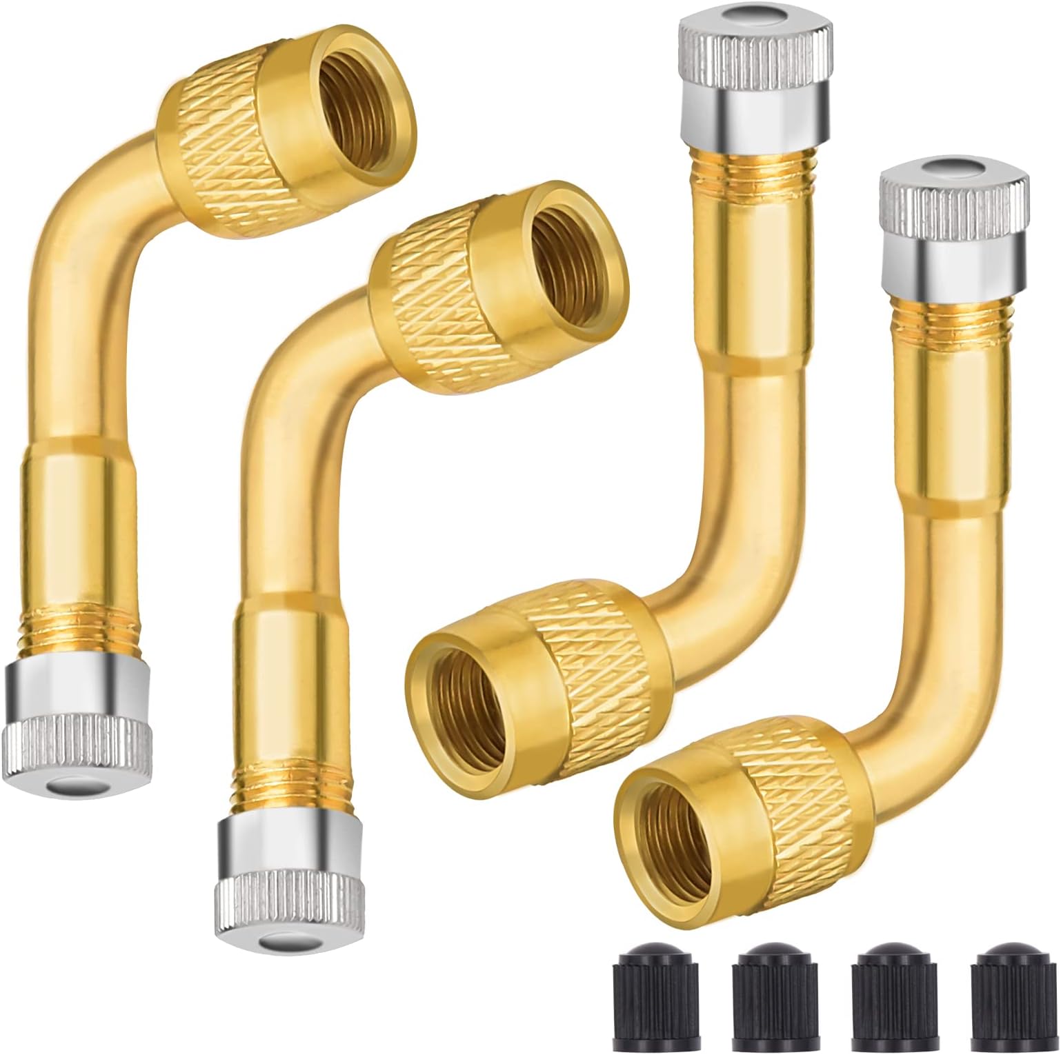 Amazon.com: Tiziri Valve Stem Extension J-Type 2xPCS 180° 180 Degree ...