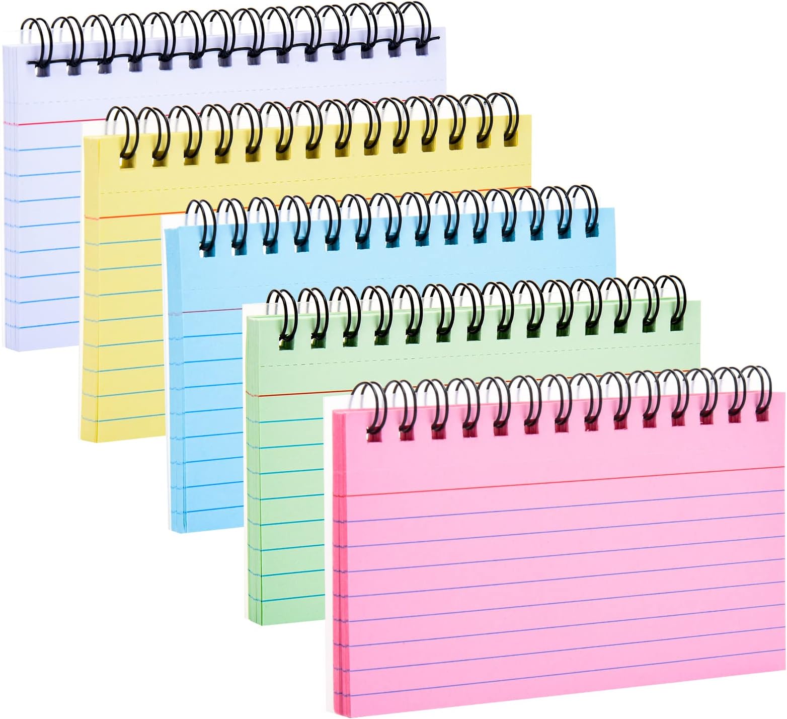 Amazon.com : 400 Pcs Colored Index Cards, 3x5 Inches Ruled Index Cards ...