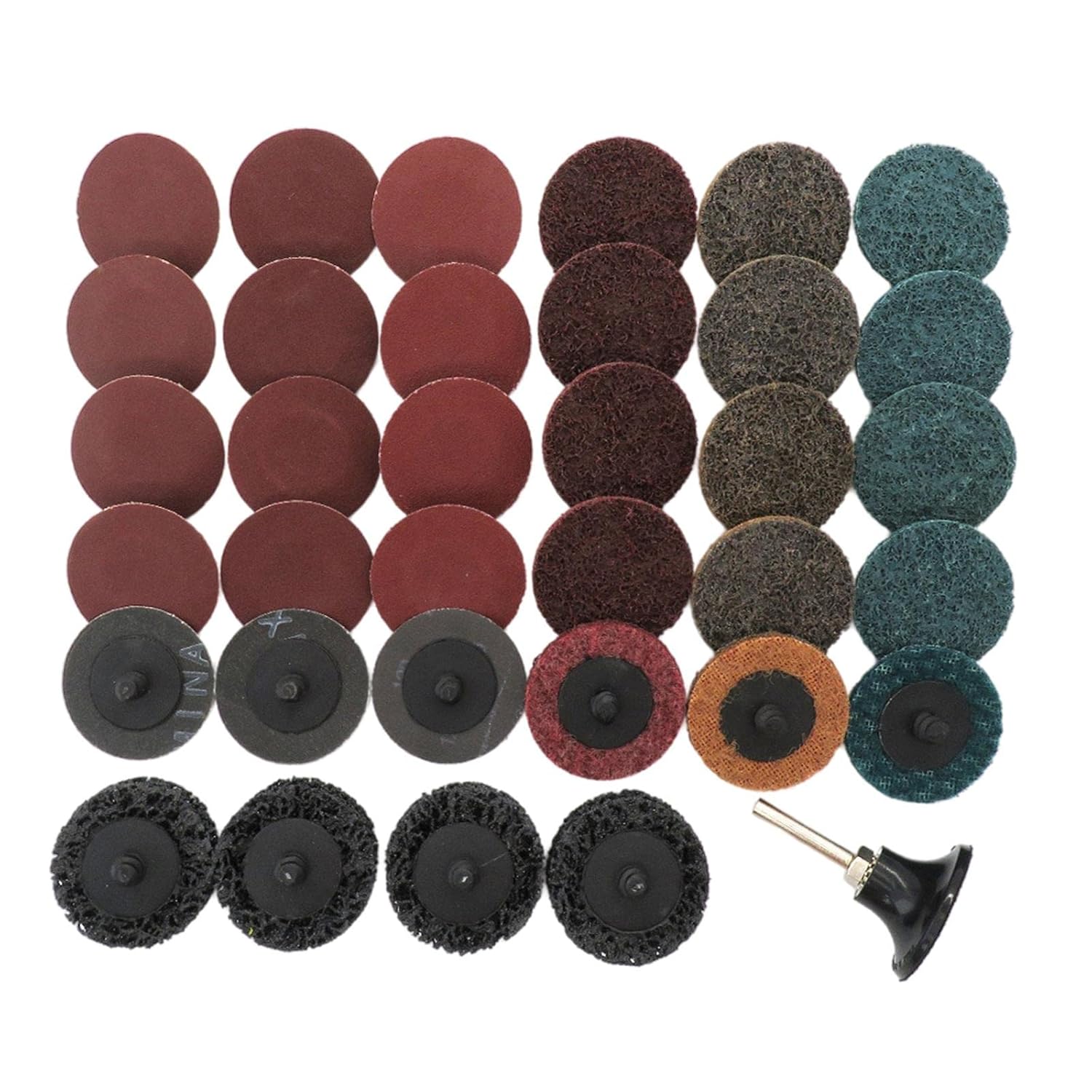 LOOM TREE® 35Pcs 2inch Quick Change Discs Sanding Discs for Die Grinder ...