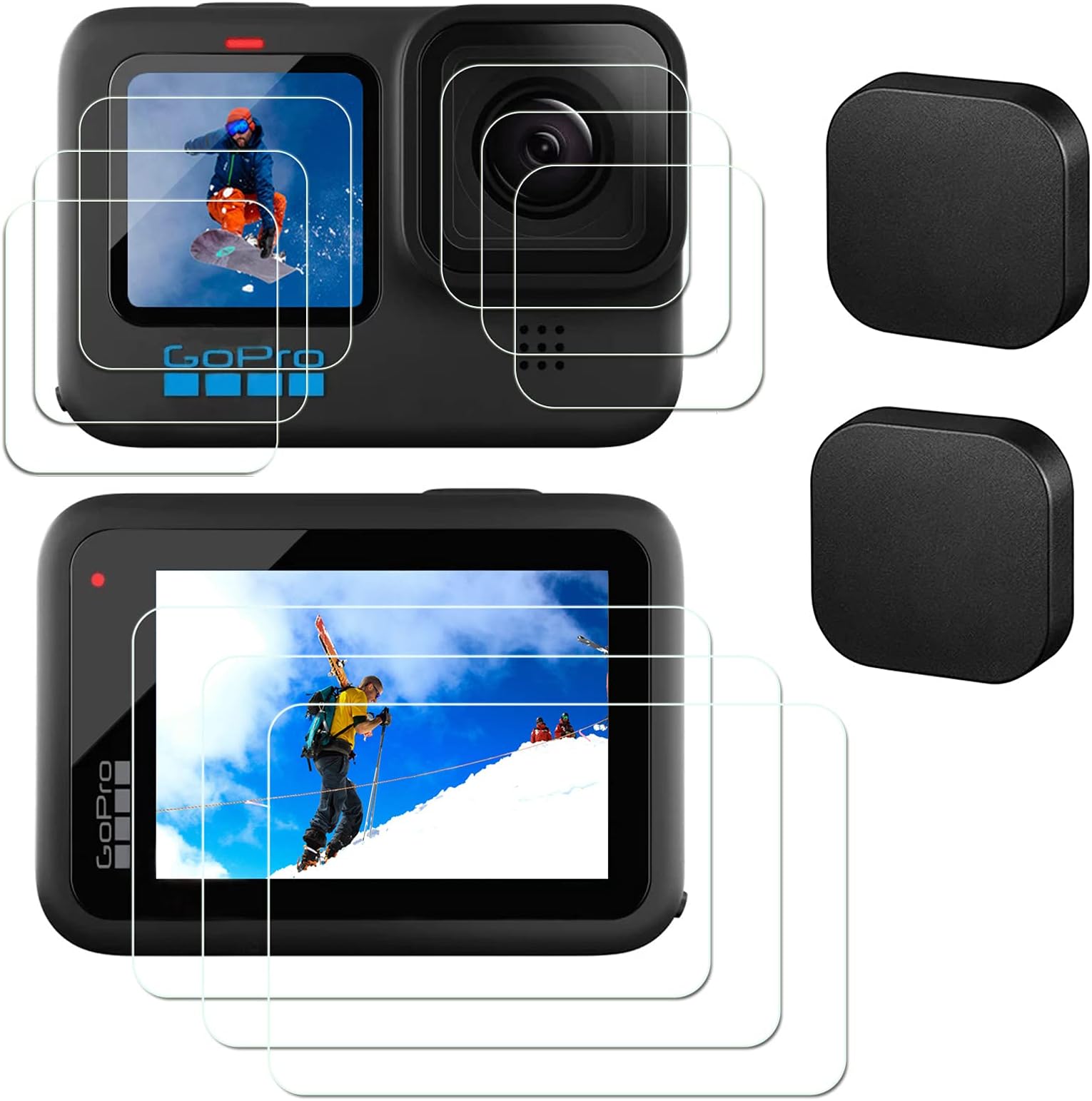 Amazon.com: PCTC [9pcs] Hero 12 11 10 9 Screen Protector for Go Pro ...