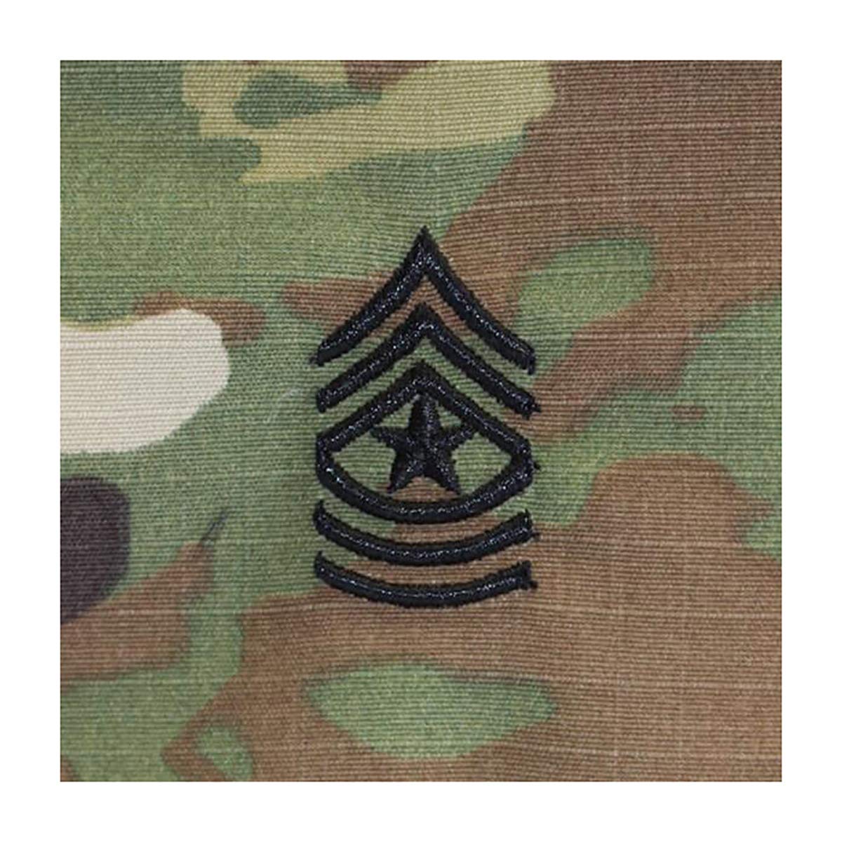 Army Sgm Sergeant Major Rank Ocp Patches With Hook Fastener ...