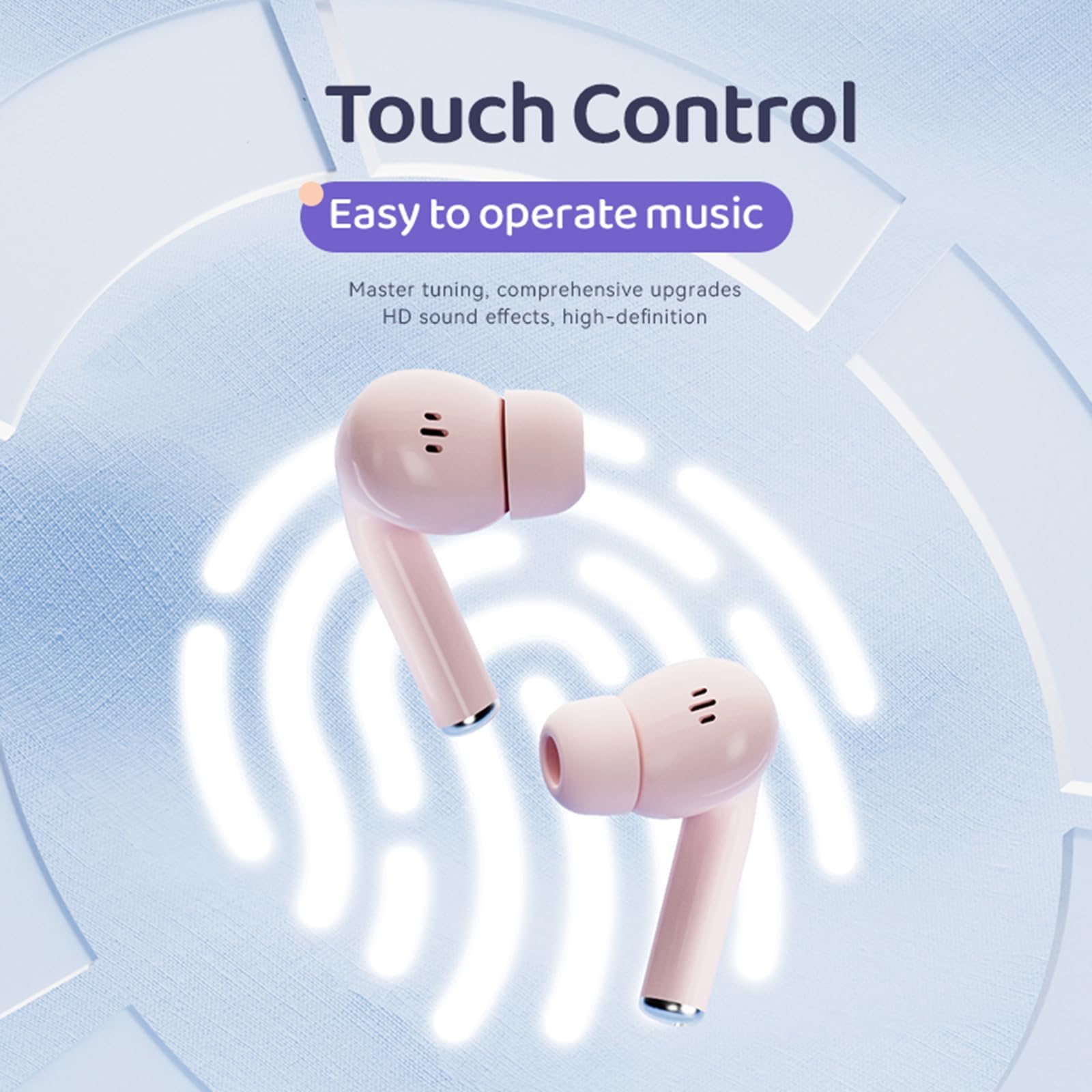 Snapklik.com : Xmenha True Wireless Purple Cute Earbuds Bluetooth ...