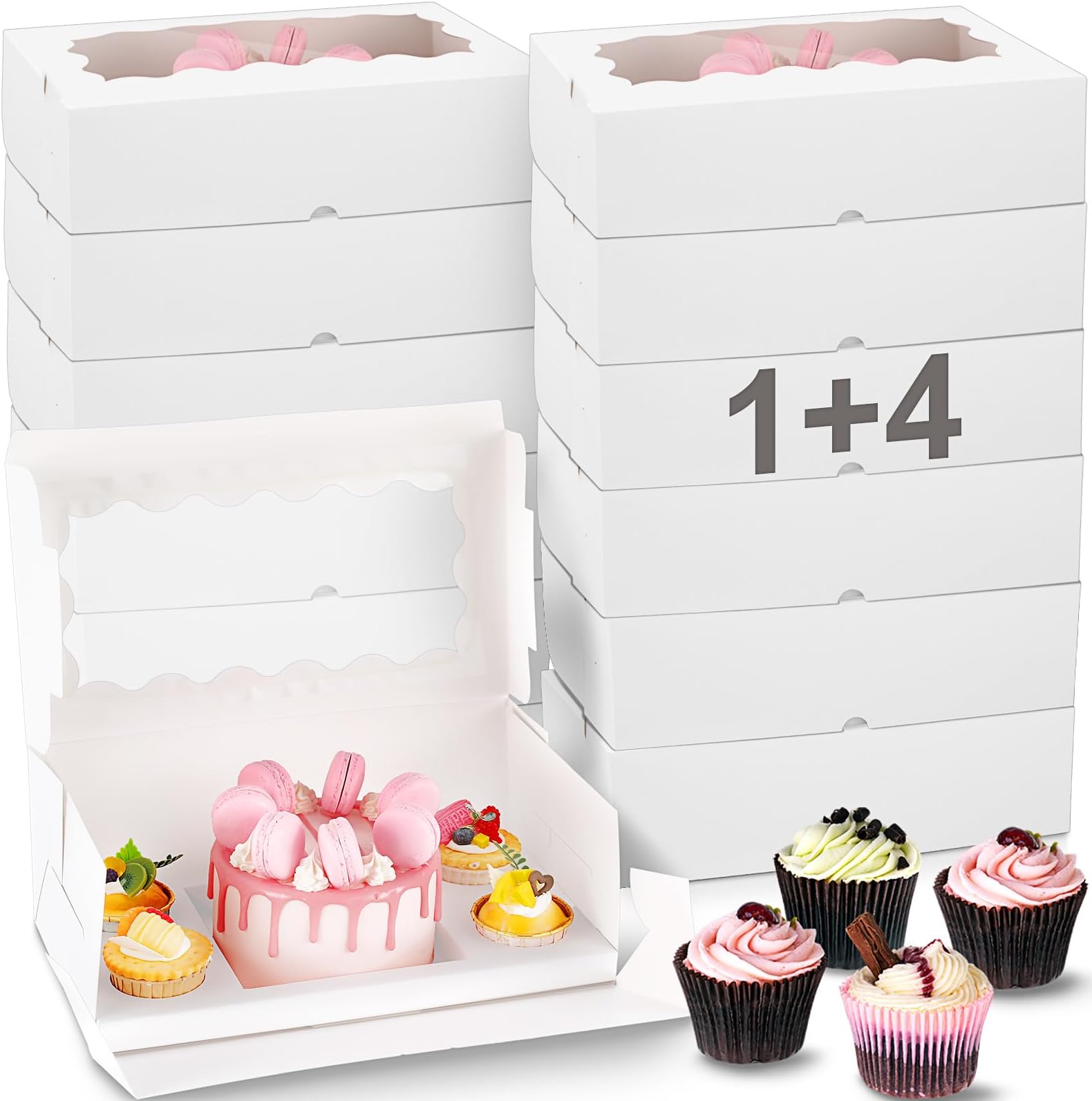 Amazon.com: BlackRidge Home Bento Cake Box with Cupcakes - Perfect for Bento Box Cake and ...