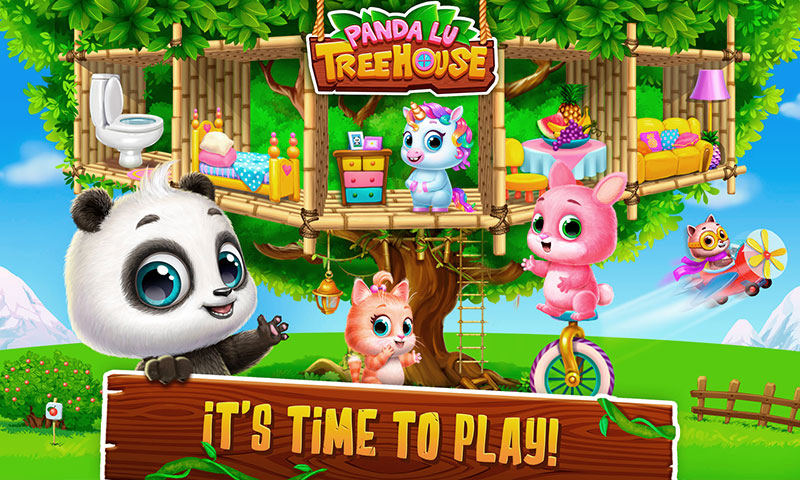Panda Lu Treehouse - Cute Pet Care & Building Fun for Kids - App on ...