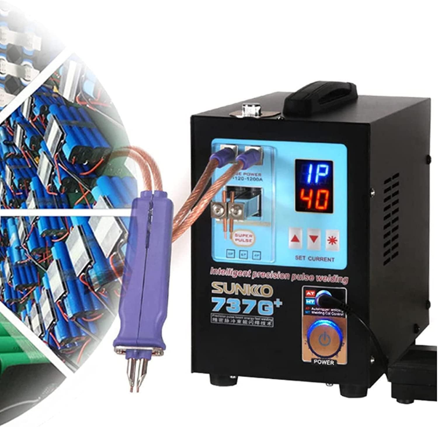 Amazon.com: NOALED Pulse Spot Welder,Battery Welding Machine with ...