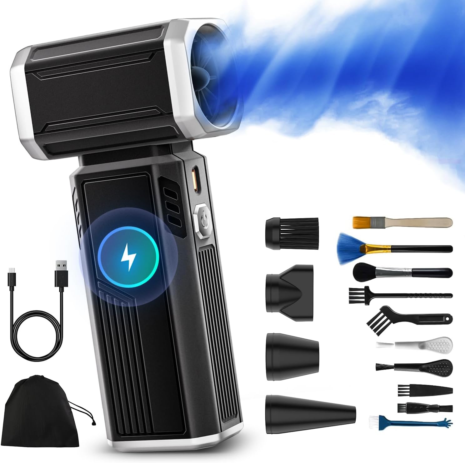 Amazon.com: Compressed Air Duster,180000 RPM Air Duster,Replace Canned ...