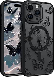 Amazon.com: BENTOBEN for iPhone 14 Pro Max Case, Cute Butterfly Pattern Magnetic 14ProMax Phone ...