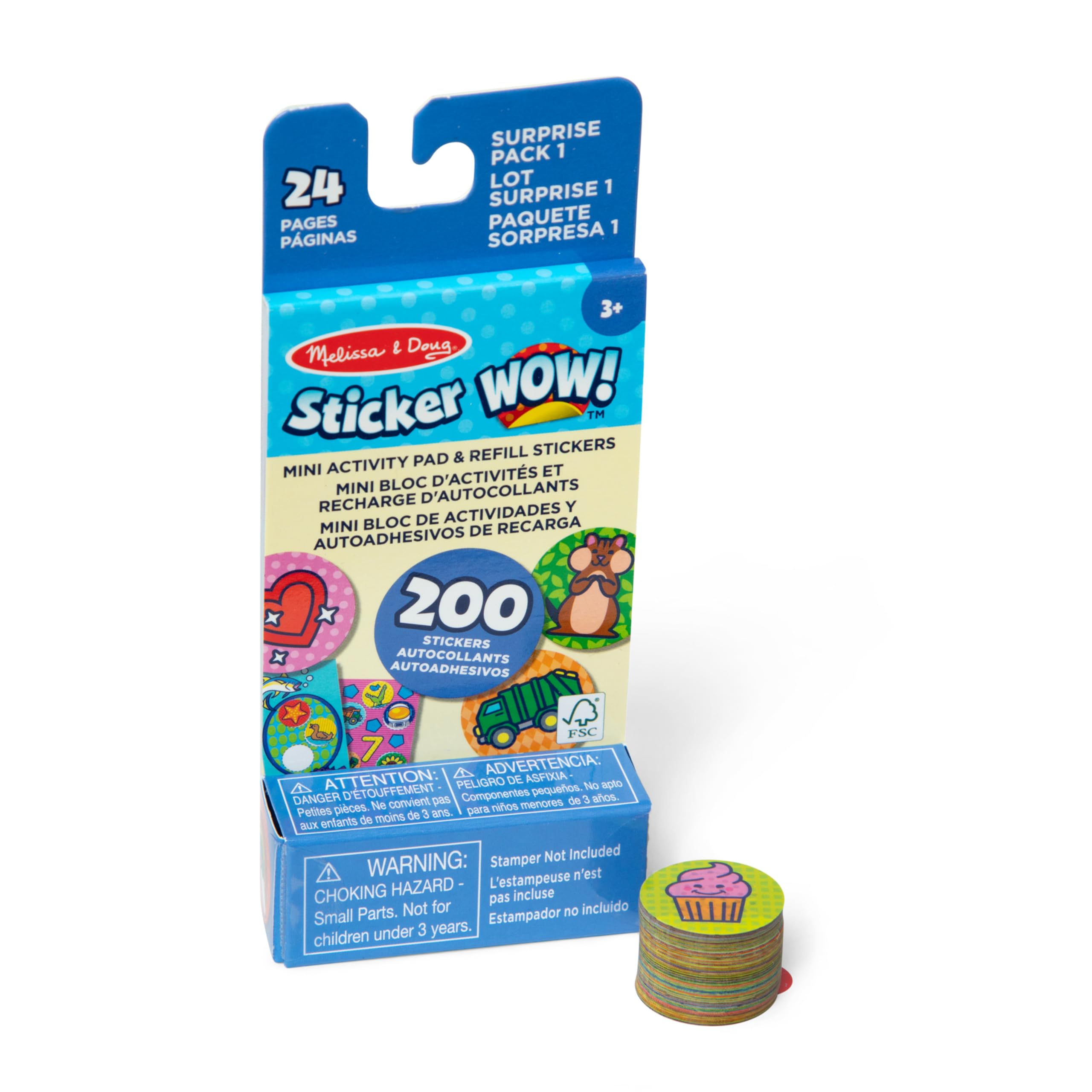 Amazon.com: Melissa & Doug Sticker Wow!™ Mini Activity Pad and 200 ...