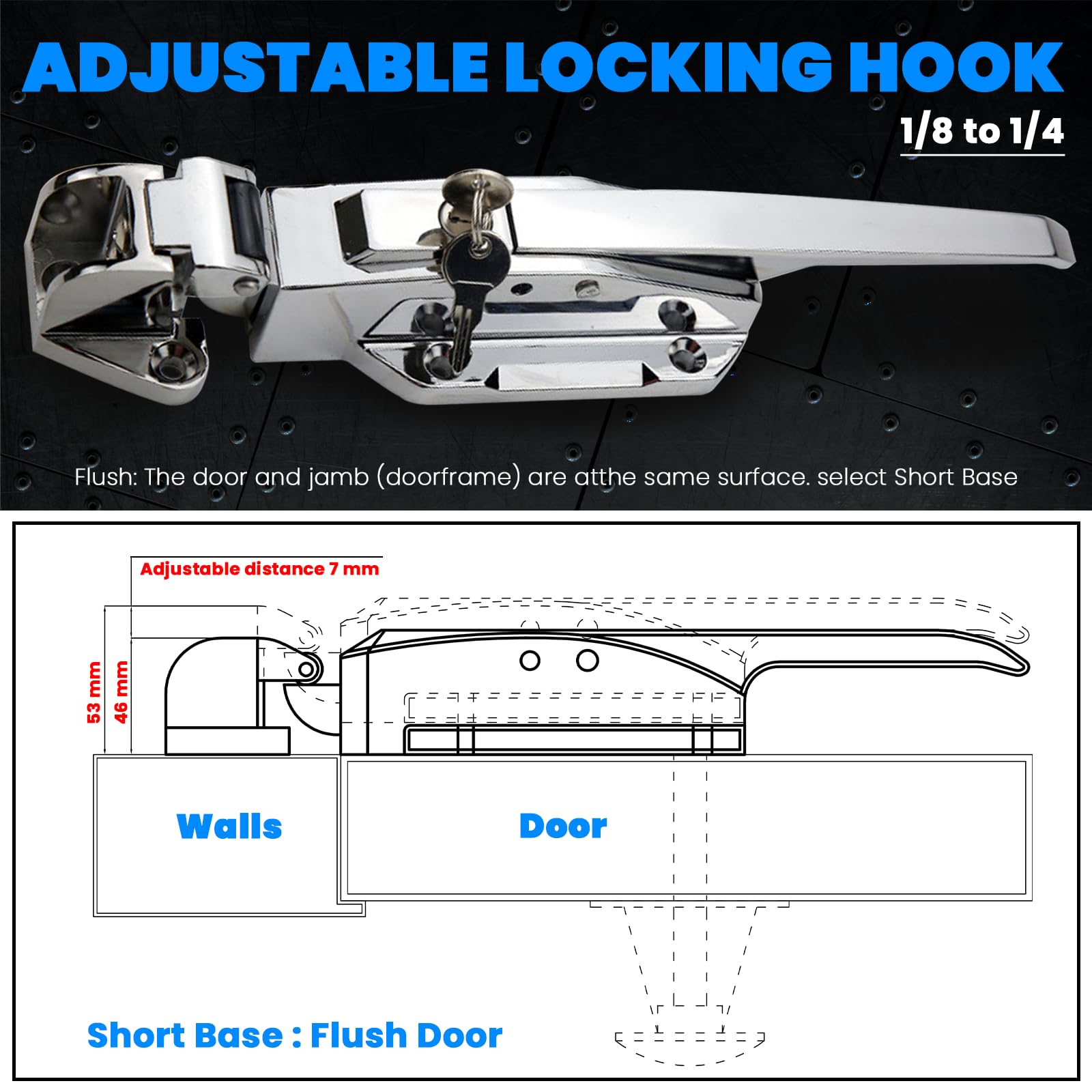 Snapklik.com : Preruner 0058 Radial Latch Door Handle Complete Latch ...