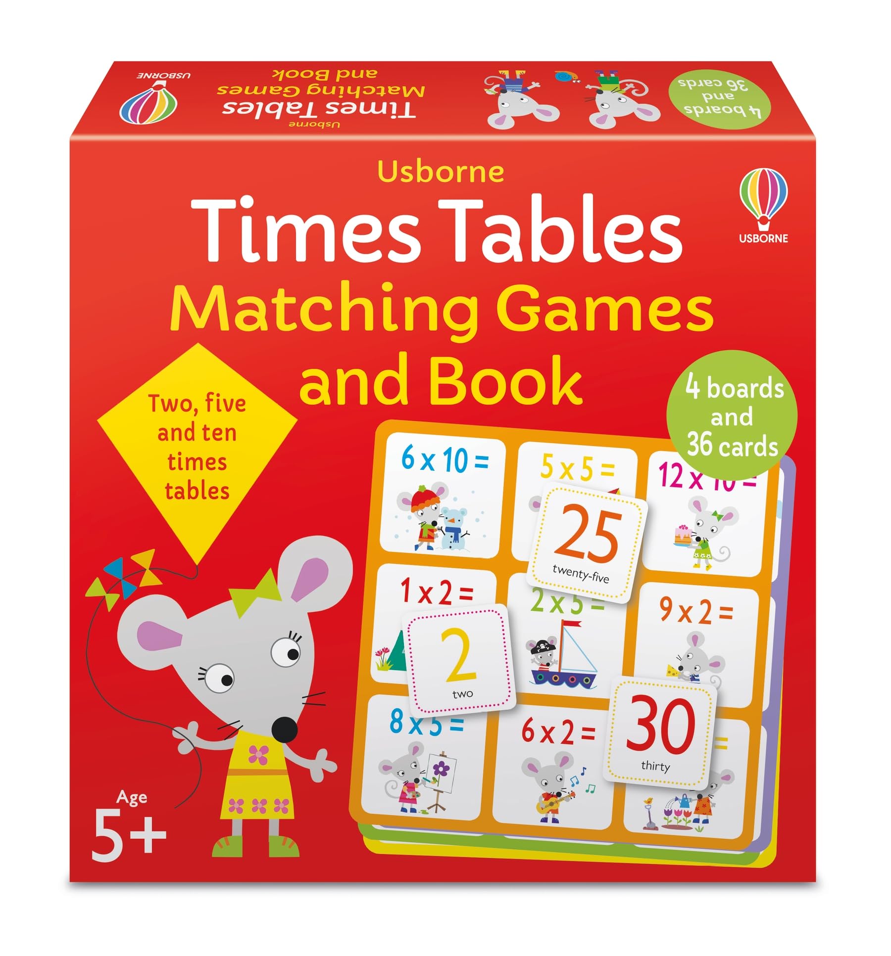 Buy Usborne Times Tables Matching Games And Book Online at Low Prices ...