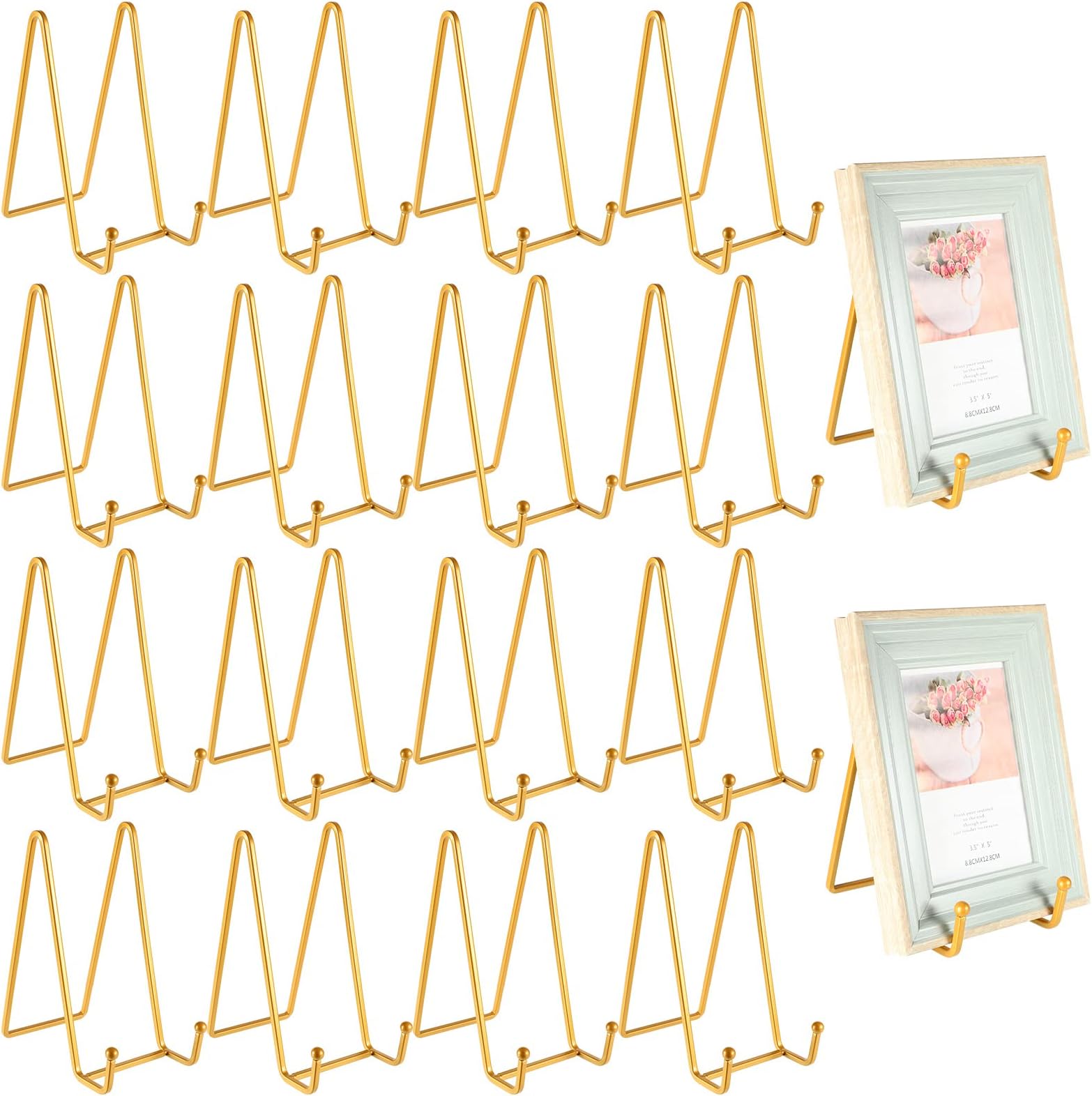 Amazon.com: 10 Pack 6 Inch Iron Plate Stands for Display, Plate Holder ...