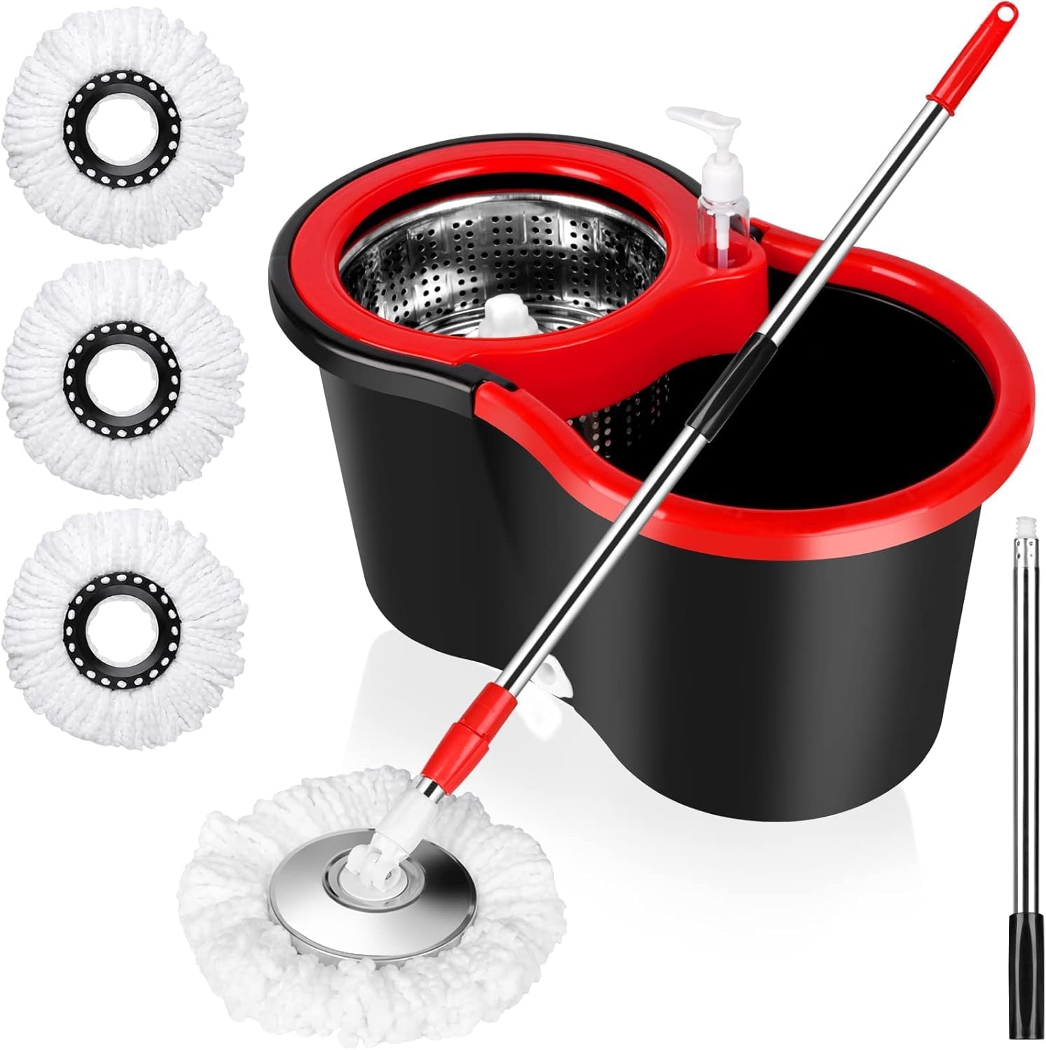 Amazon.com: Mop Bucket Set, Swivel Mop and Bucket and Squeezer Set, 360 ...