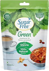 Sugar Free Green Stevia Pouch 400 g |100% Plant based Natural Sweetener ...