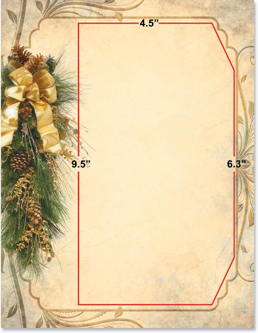 Elegant Holiday Stationery Templates Blue Holiday Flourish Christmas
