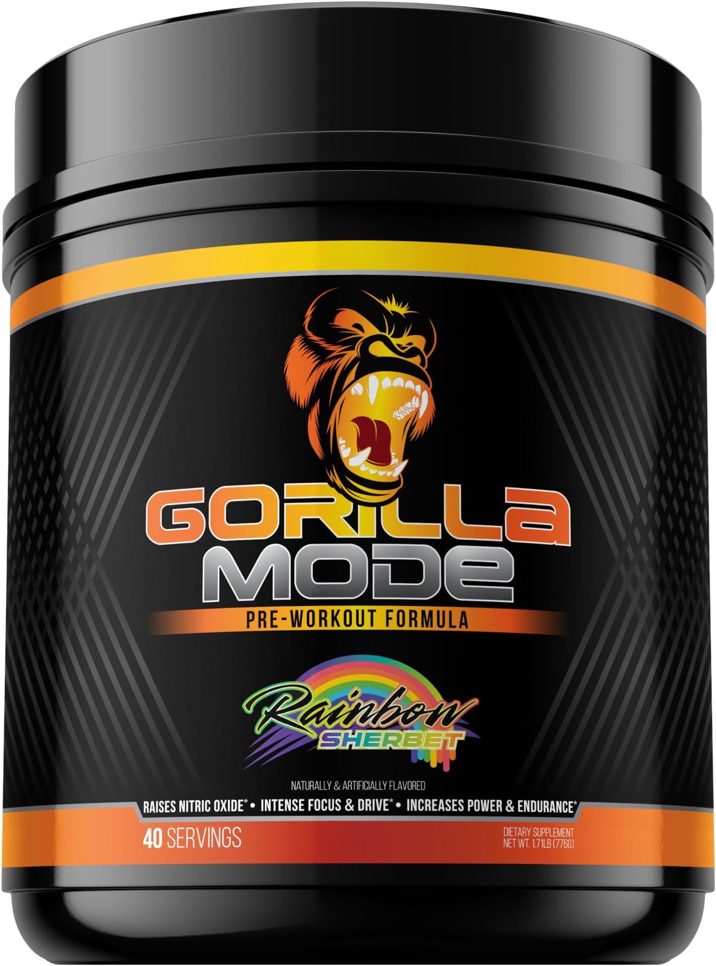 Amazon.com: Gorilla Mode Lightning Pre-Workout - Extreme Energy · Laser ...