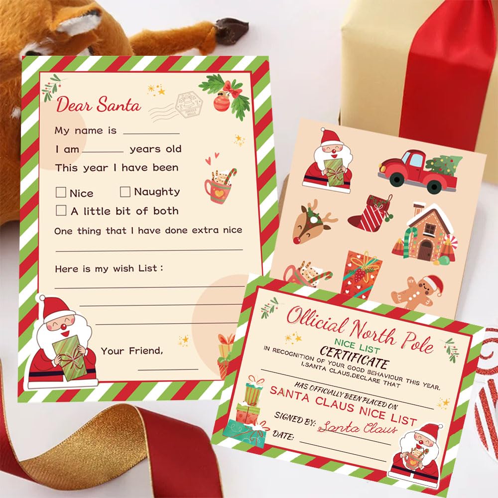 Snapklik.com : Official Letter To Santa Kit 8 Sets - 5 X 7” Fill In The ...