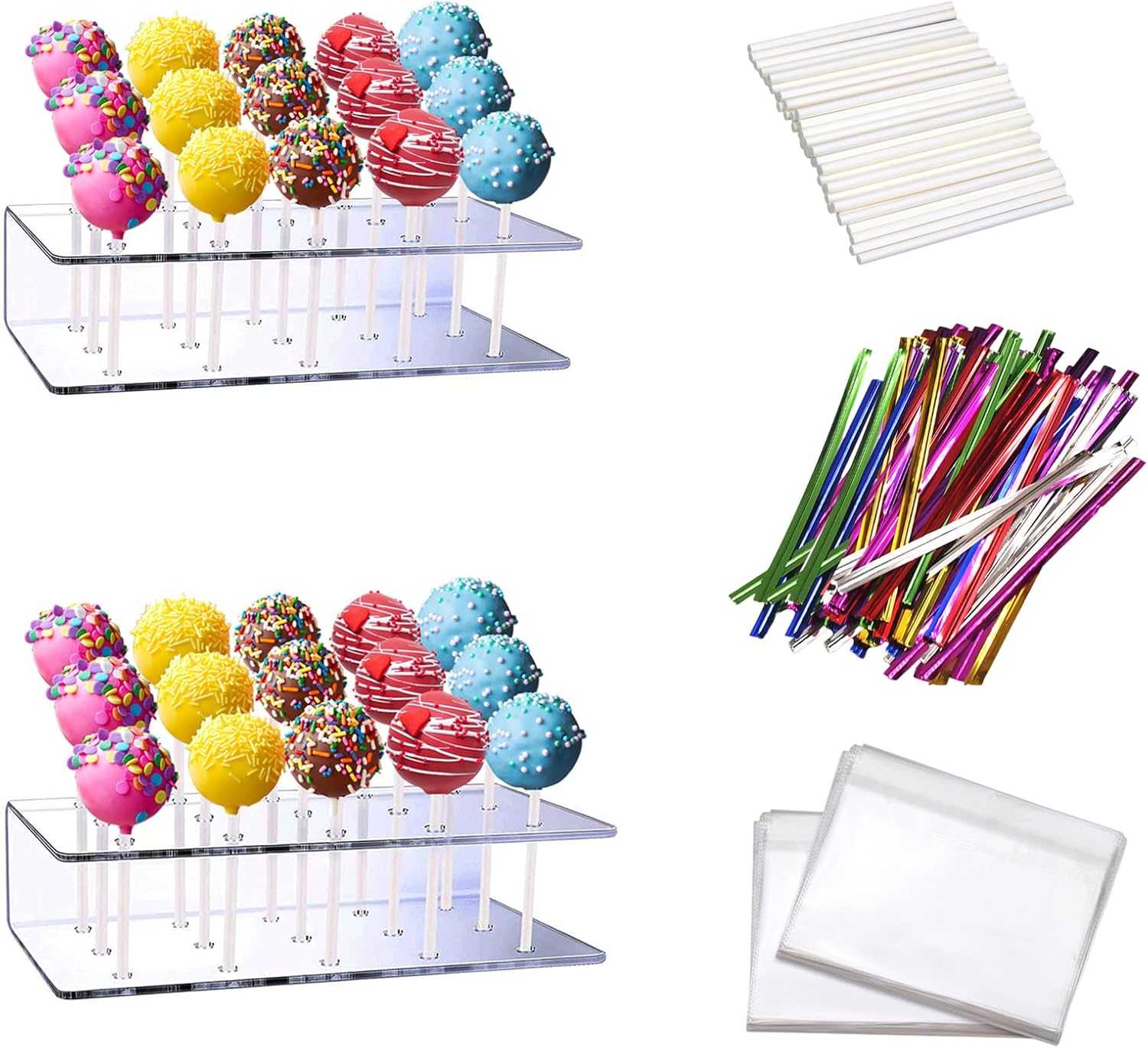 Amazon.com: 2PCS Clear Acrylic Cake Lollipop Display Stand : Home & Kitchen