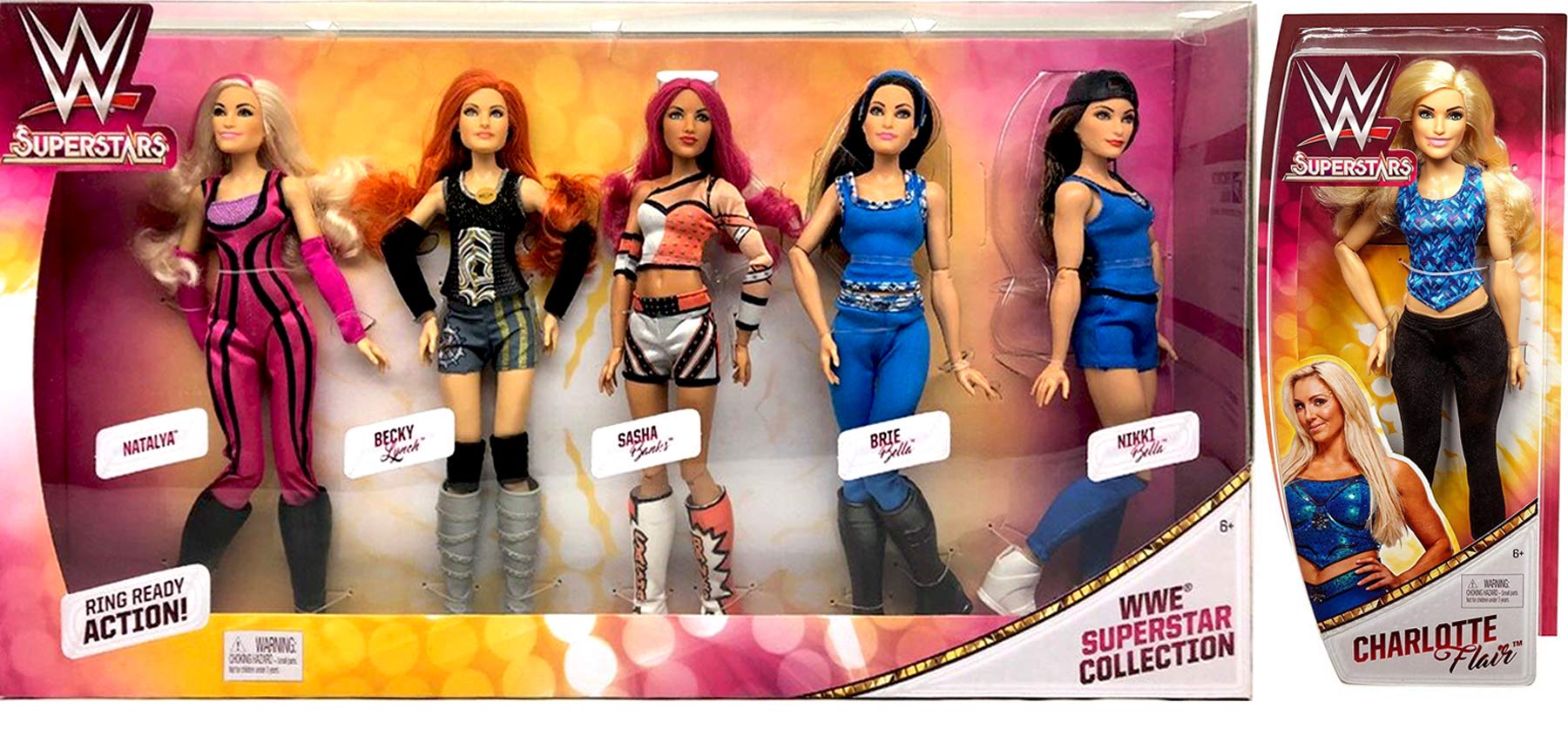 Buy WWE Six Times The Action Wrestling Superstar Fashion Girls ...