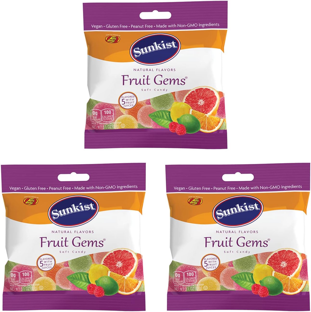 Amazon.com : Sunkist Fruit Gummies Sour Citrus : Grocery & Gourmet Food
