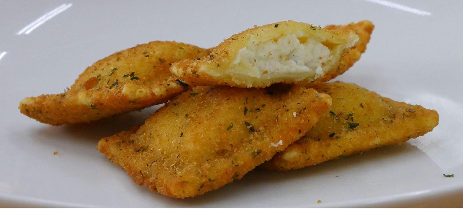 Amazon.com: Seviroli Foods Breaded 4 Cheese Medium Square Ravioli Pasta ...