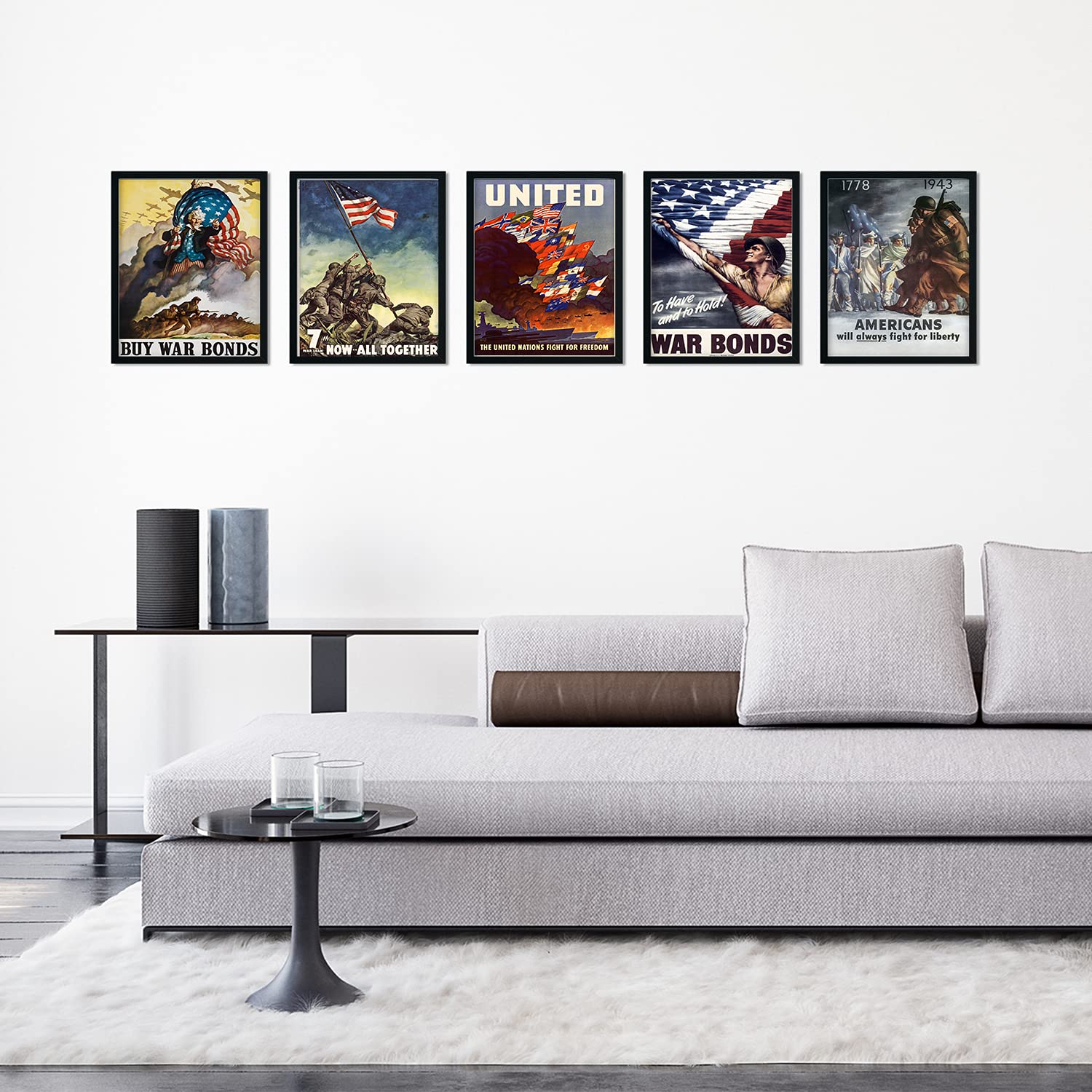 WW2 Poster, WW2 Propaganda Poster, WWII Poster, Set of 5 Military Decor ...